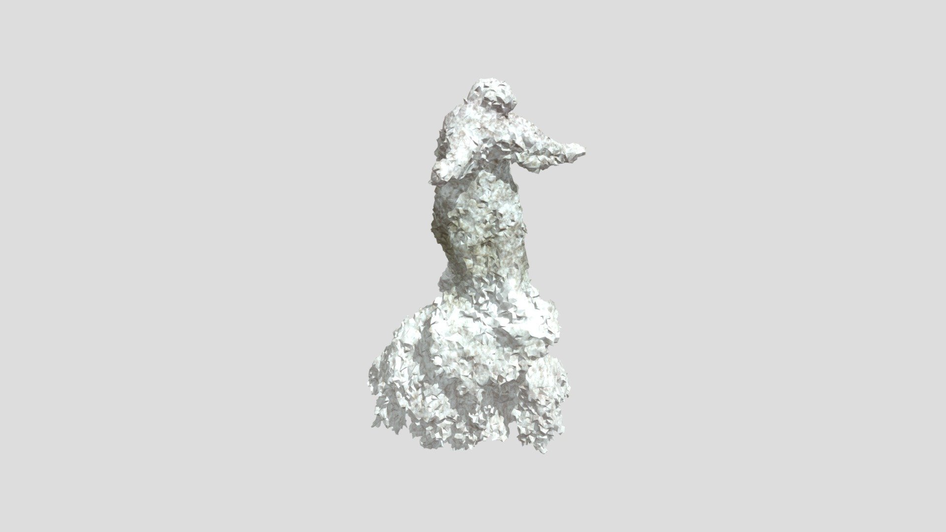 low poly, white marble angel statue - Download Free 3D model by Mirage ...