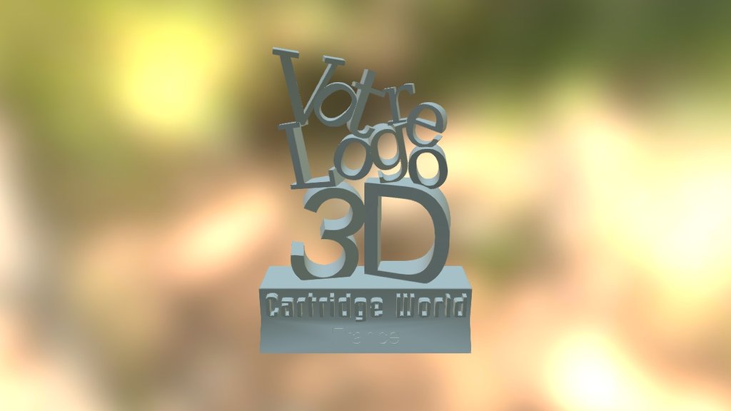 Votre Logo 3D CW France - 3D model by illimake [3449eb0] - Sketchfab