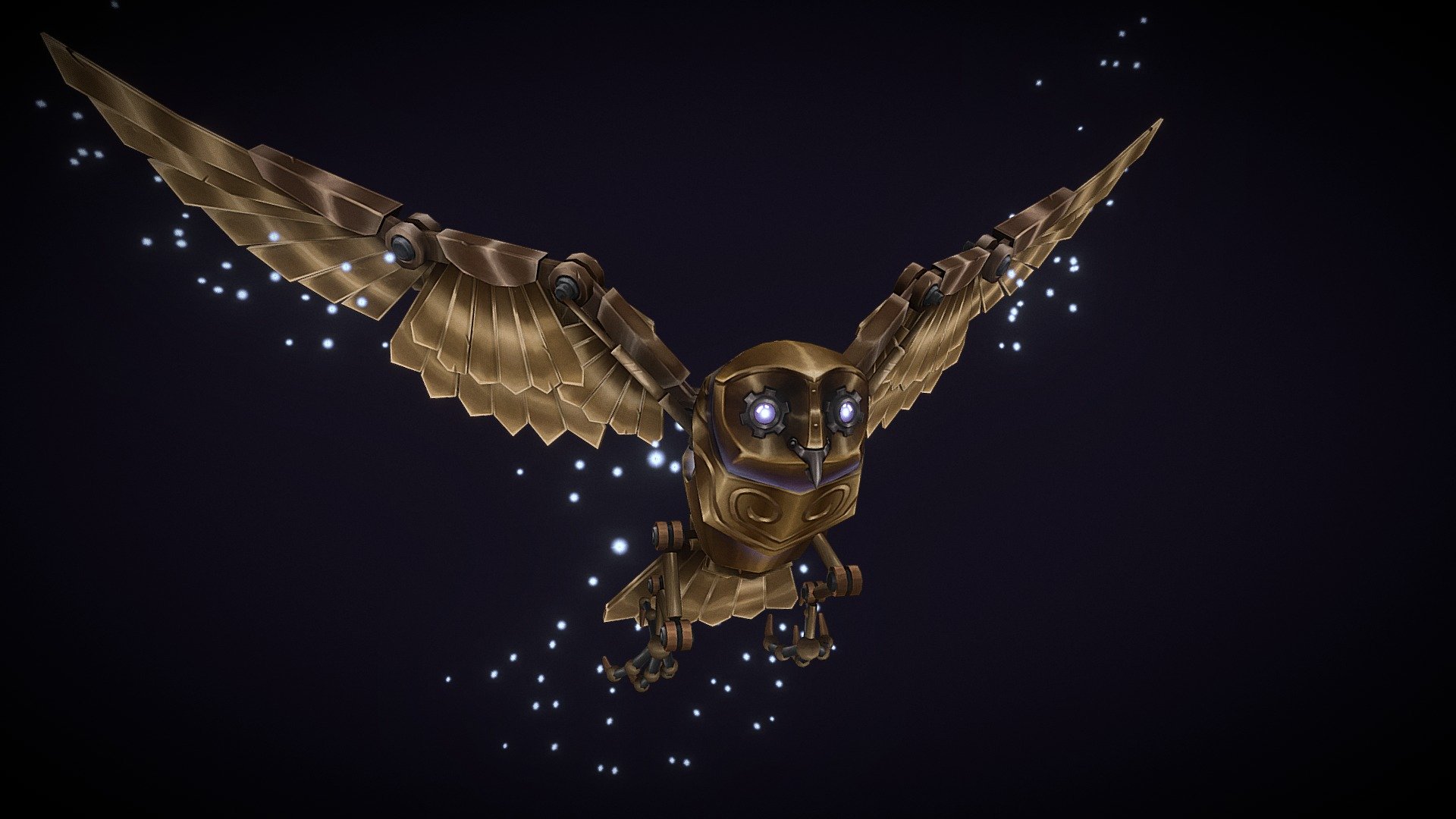 Steampunk arcane owl - 3D model by Ktan40k [344bd60] - Sketchfab