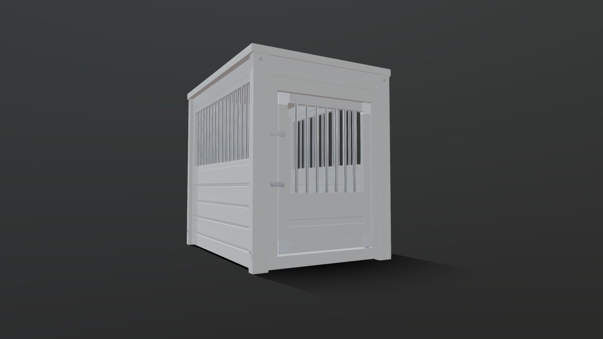 Dog_Cage _white - 3D model by mdsinteractive [344bdf6] - Sketchfab