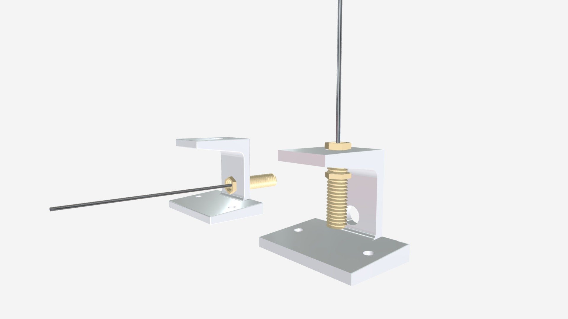 Soporte fijación cable de acero - 3D model by Printemps (@printempsros) [344c868] - Sketchfab