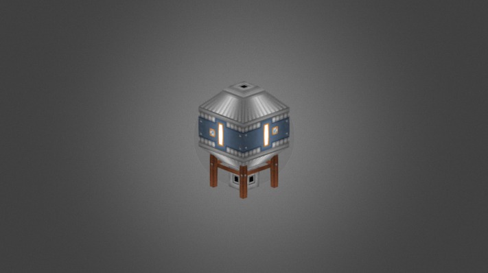 Low-Poly Minecraft water/liquid storage - 3D model by Mr.Damien_Hazard ...