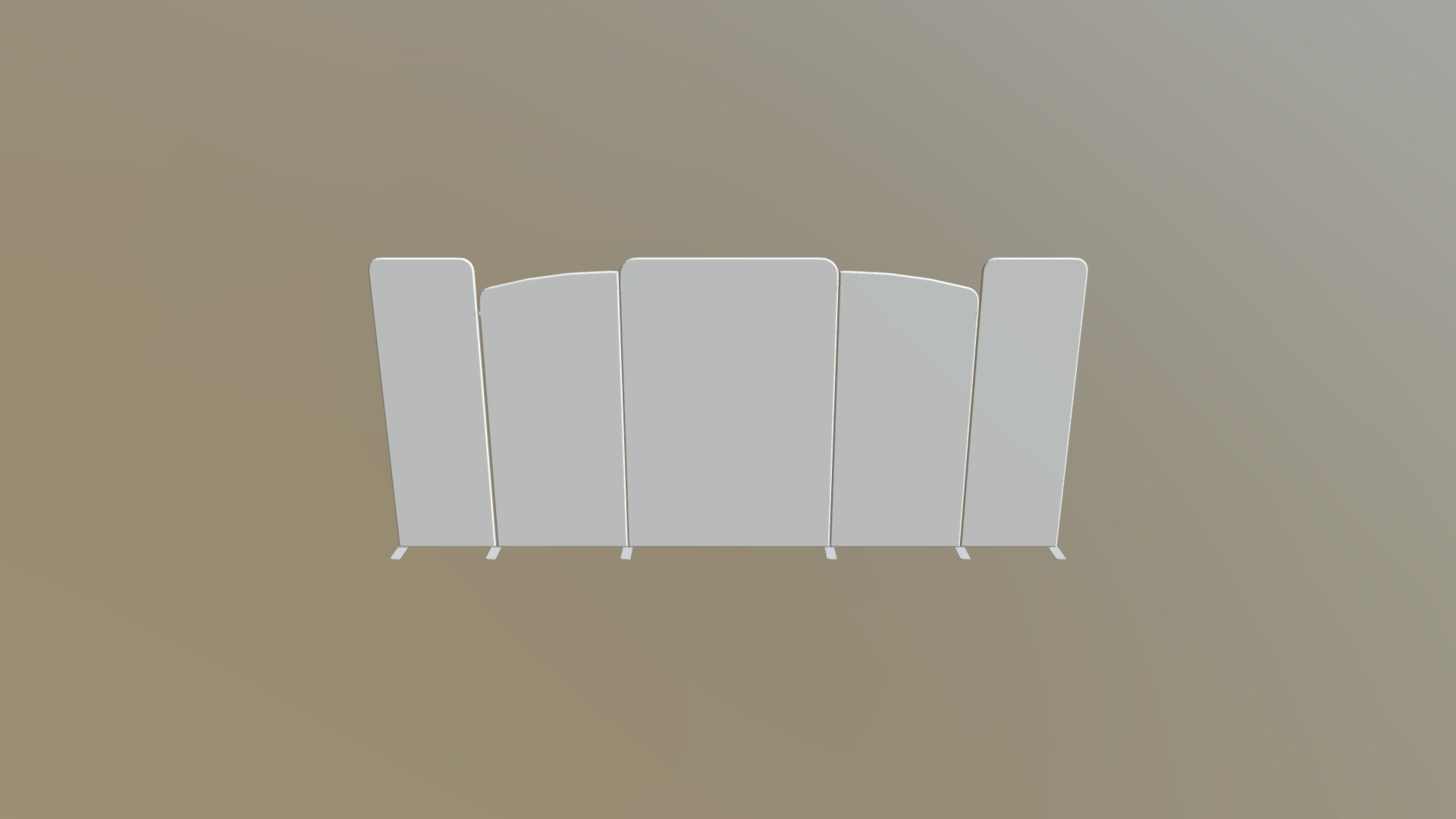 20ft Modulate Fabric Backwall w/ Magnetic Kit 02 - Download Free 3D model by xyzDisplays ...