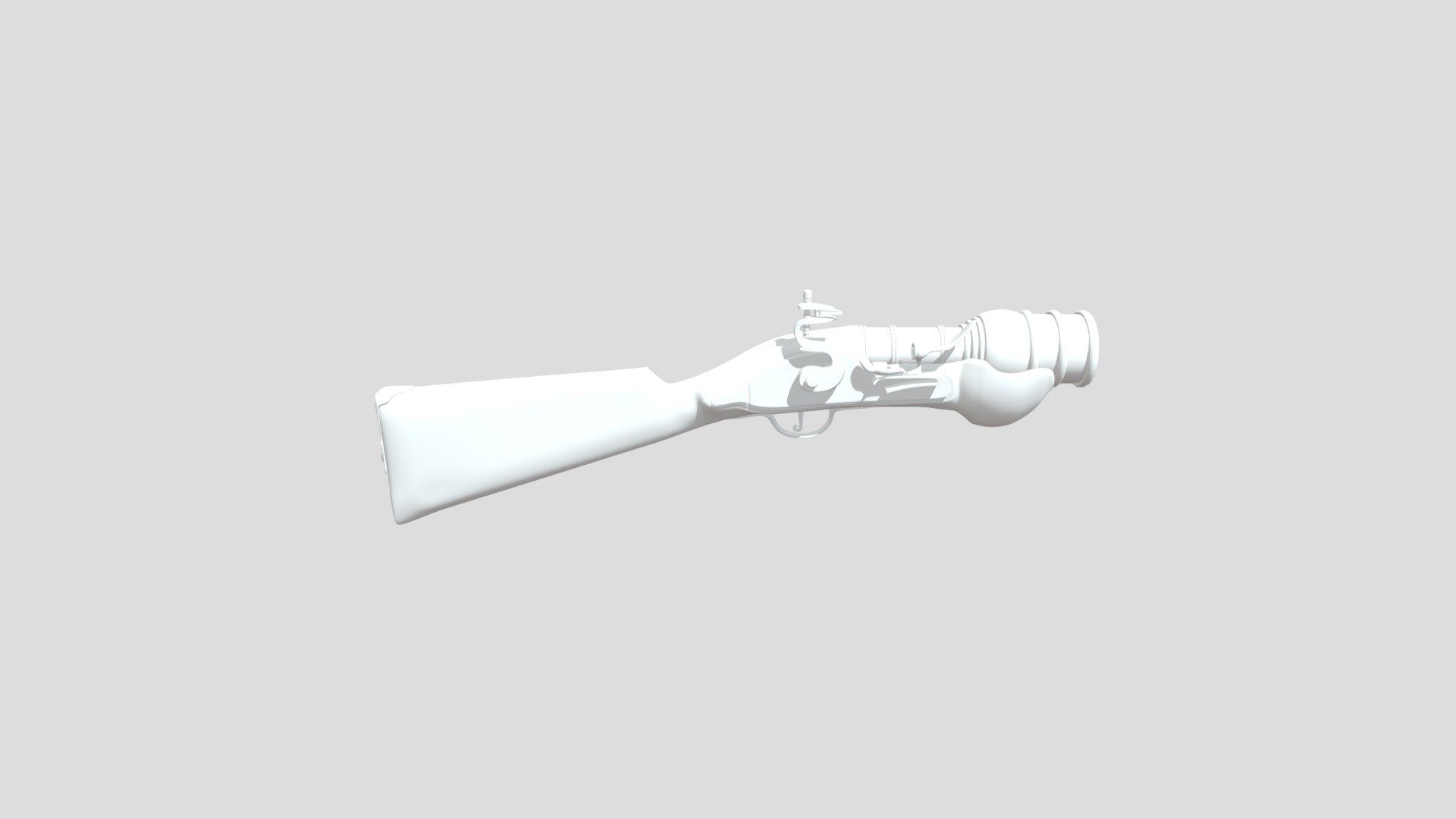 Flintlock Hand Cannon - 3D model by Nithierik [3451300] - Sketchfab