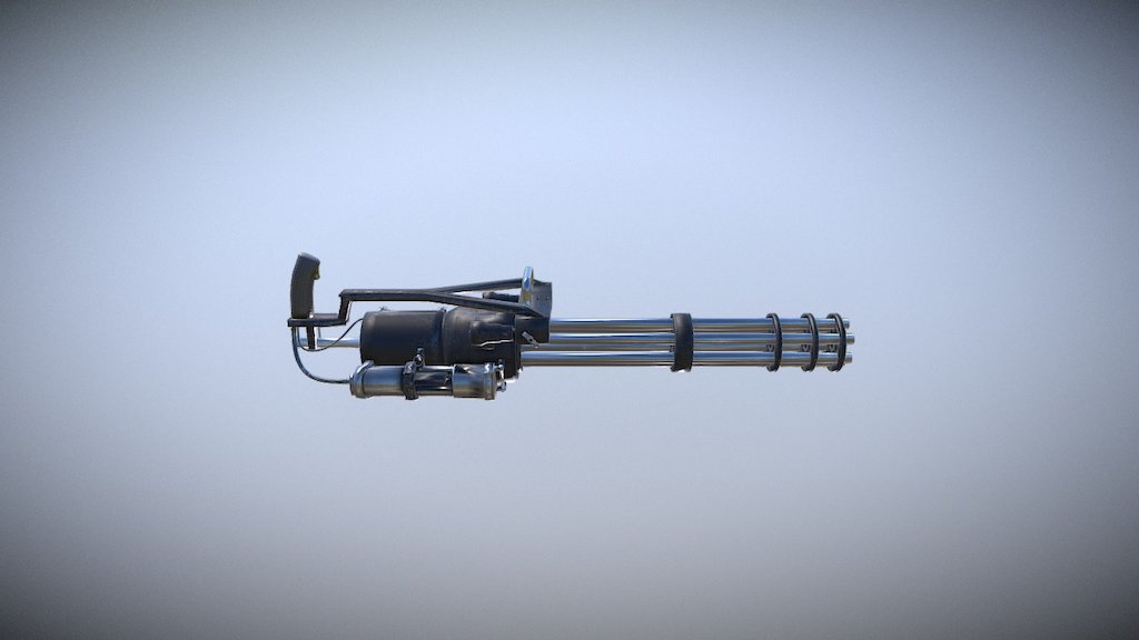 Minigun - 3D model by cyberdei [34517c9] - Sketchfab