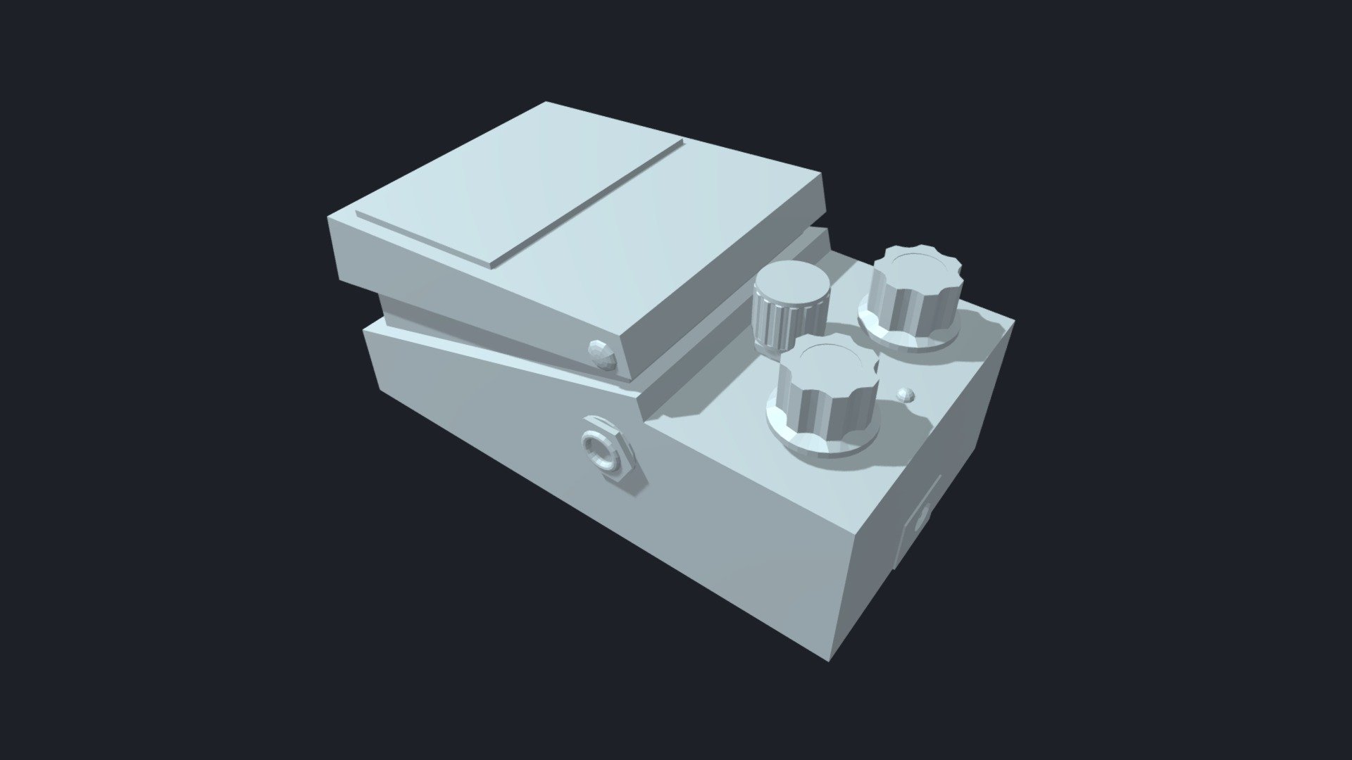 Distortion Pedal - Game Asset - 3D model by Rhianna Carr (@rhiannacarr ...