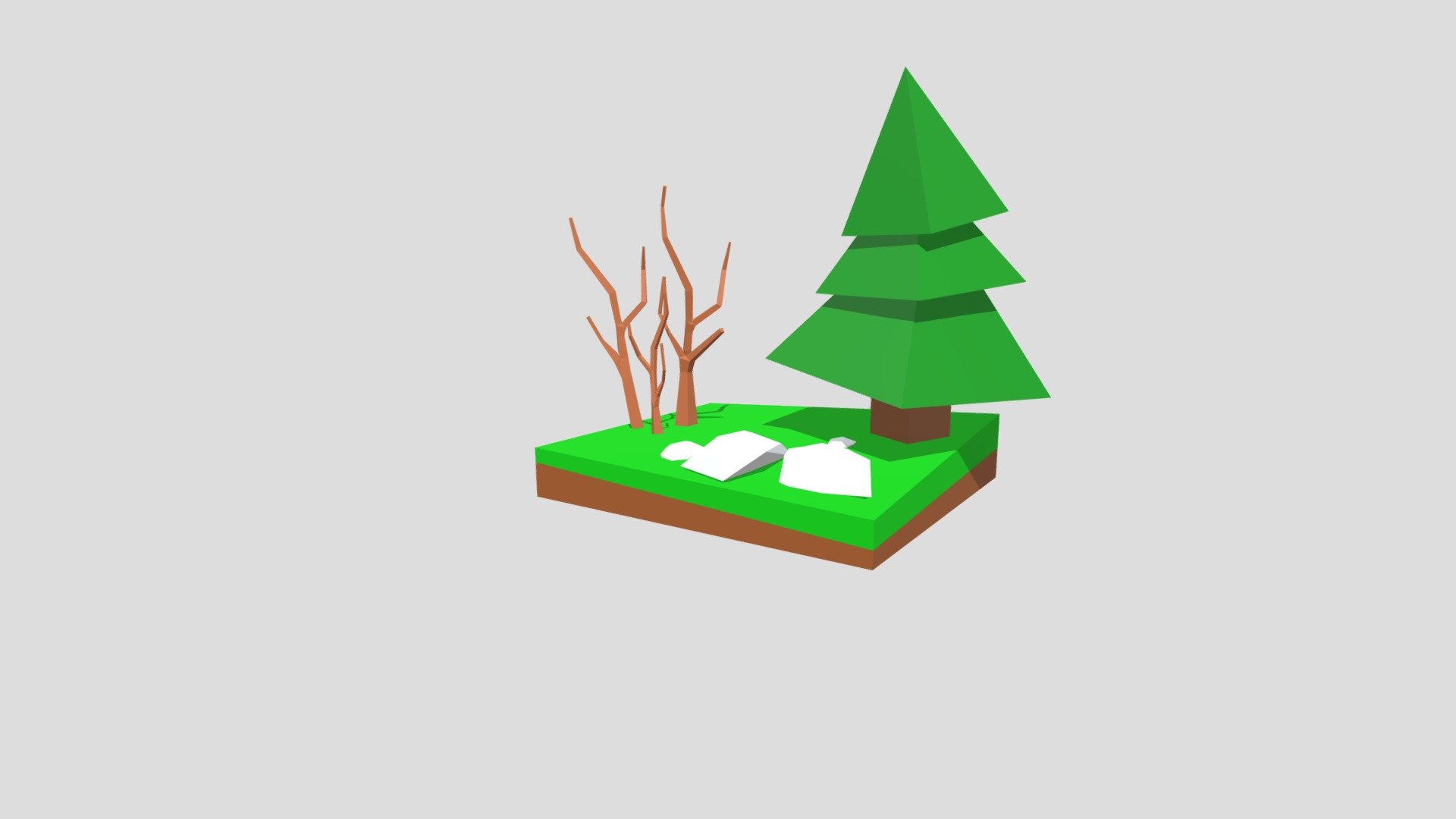 Mini Forest :) - 3D model by zofilex [34541f1] - Sketchfab