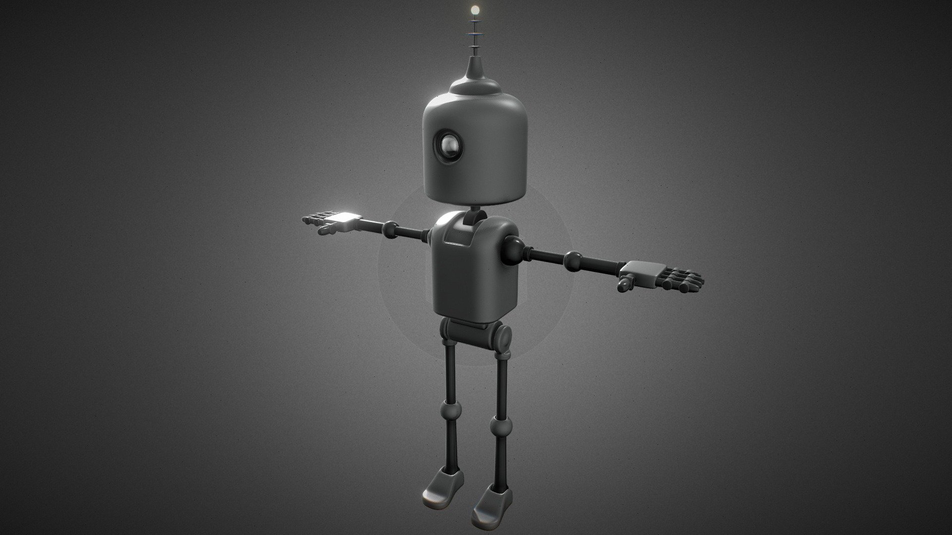Mini Robot (high poly) - Download Free 3D model by Scarecrow_original ...