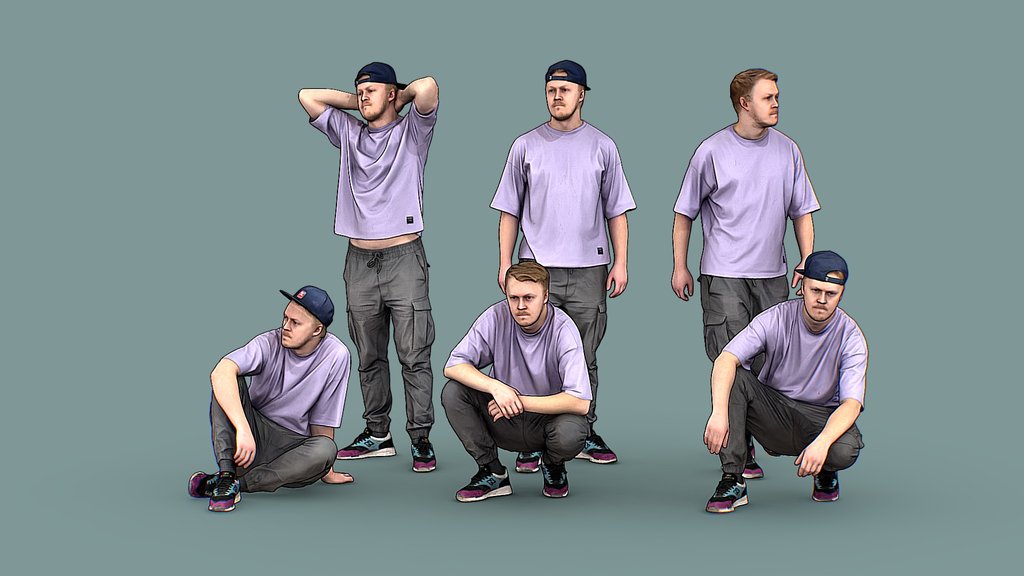 Male pose - A 3D model collection by wupdiwap - Sketchfab