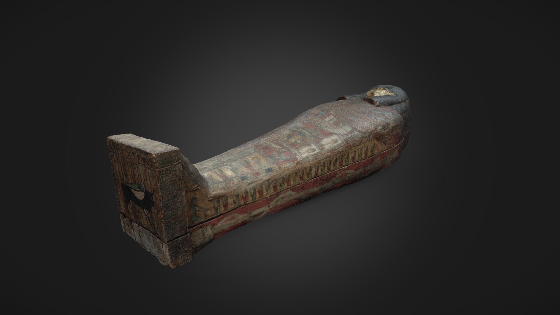 Antropoid koporsó (Hortesznakht) - 3D model by MuseuMap [34573f8 ...