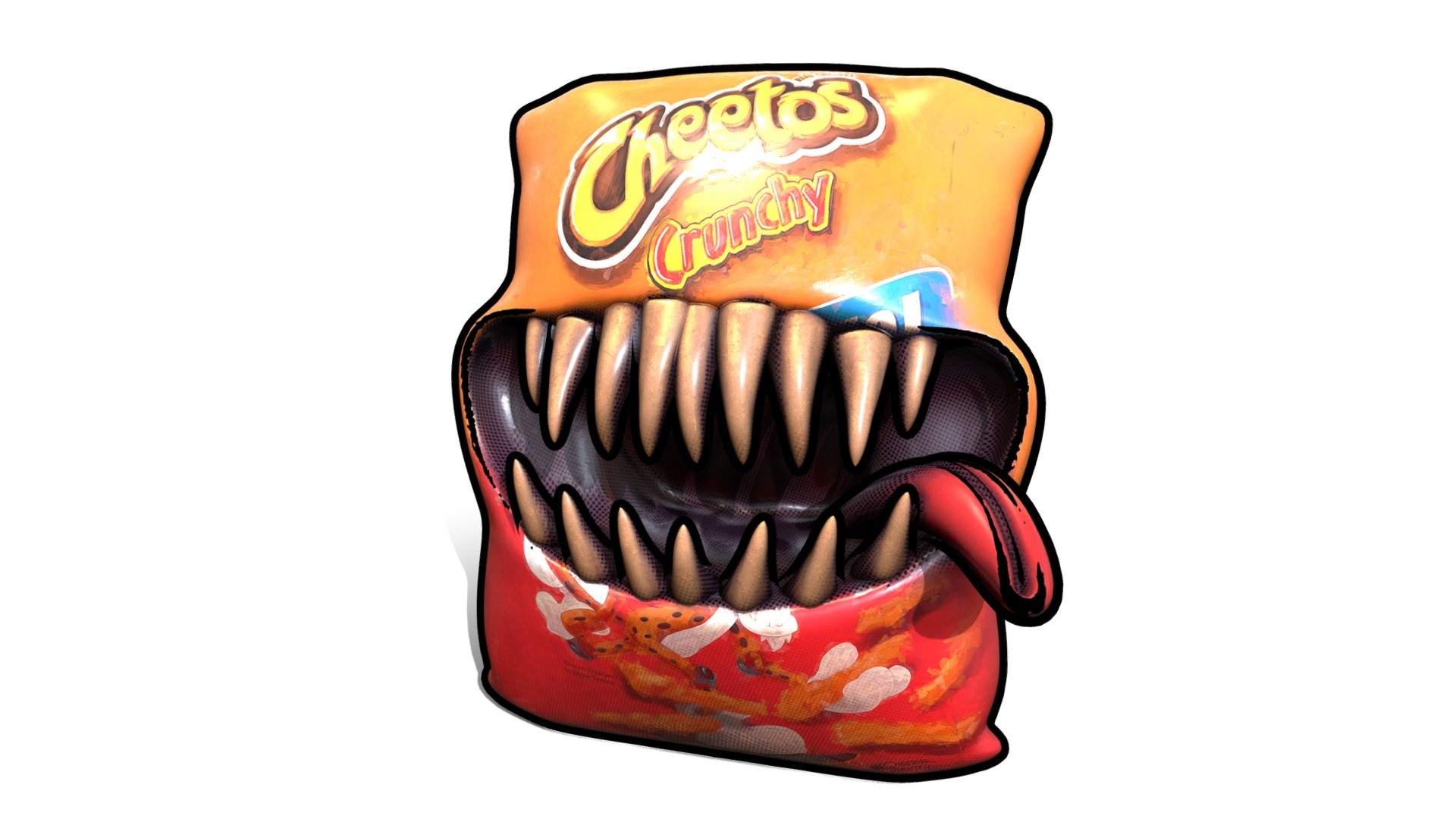 Inktober Day 27: Snack - 3D model by Rhett Wimmer (@Pavus_The_Pug ...