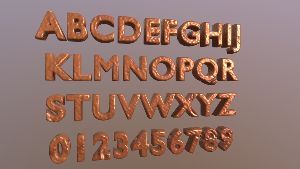 Alphabets - A 3D model collection by princeholems - Sketchfab