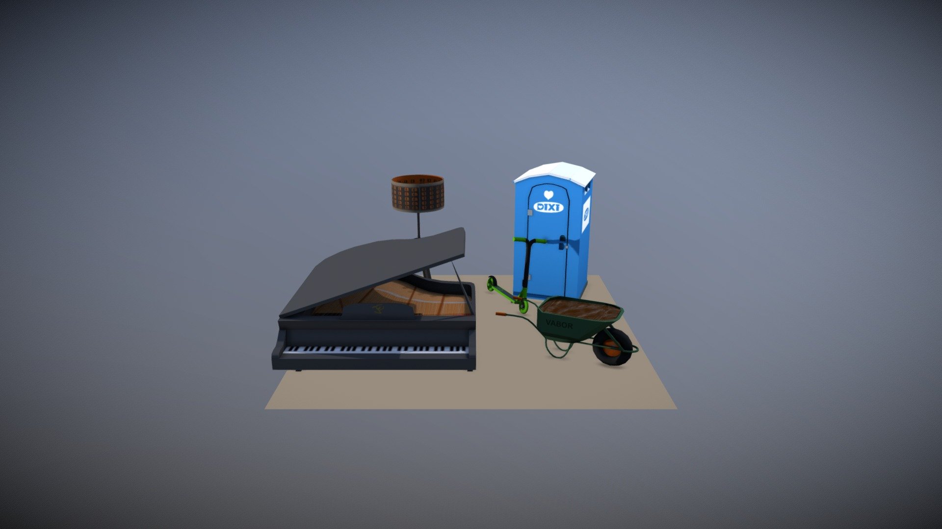 5 props - 3D model by nicolas.crombez [345ae66] - Sketchfab