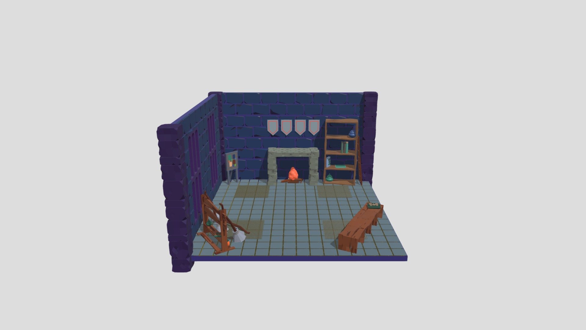 Magician-room - Download Free 3D model by Kate28.09 [345b6fc] - Sketchfab