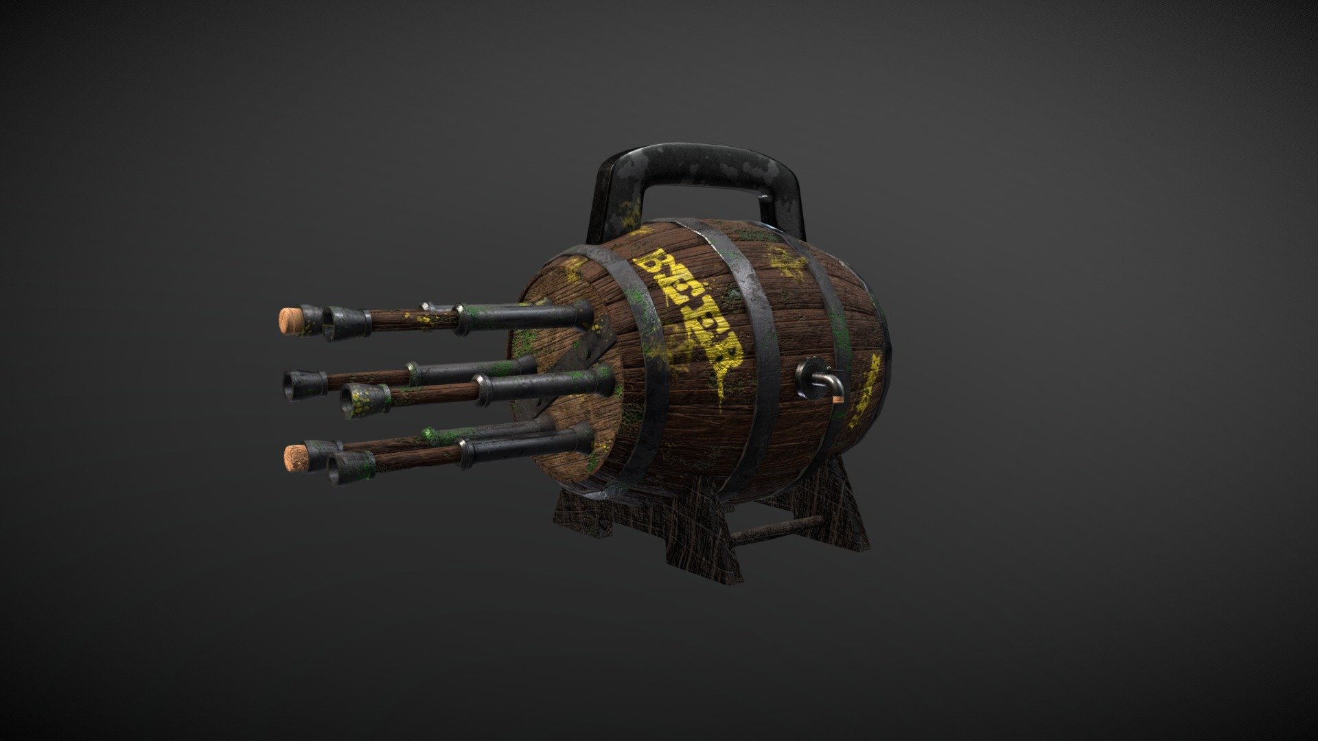 Beer Gun - 3D model by TheRaffe (@Th3Raffe) [345b8b7] - Sketchfab