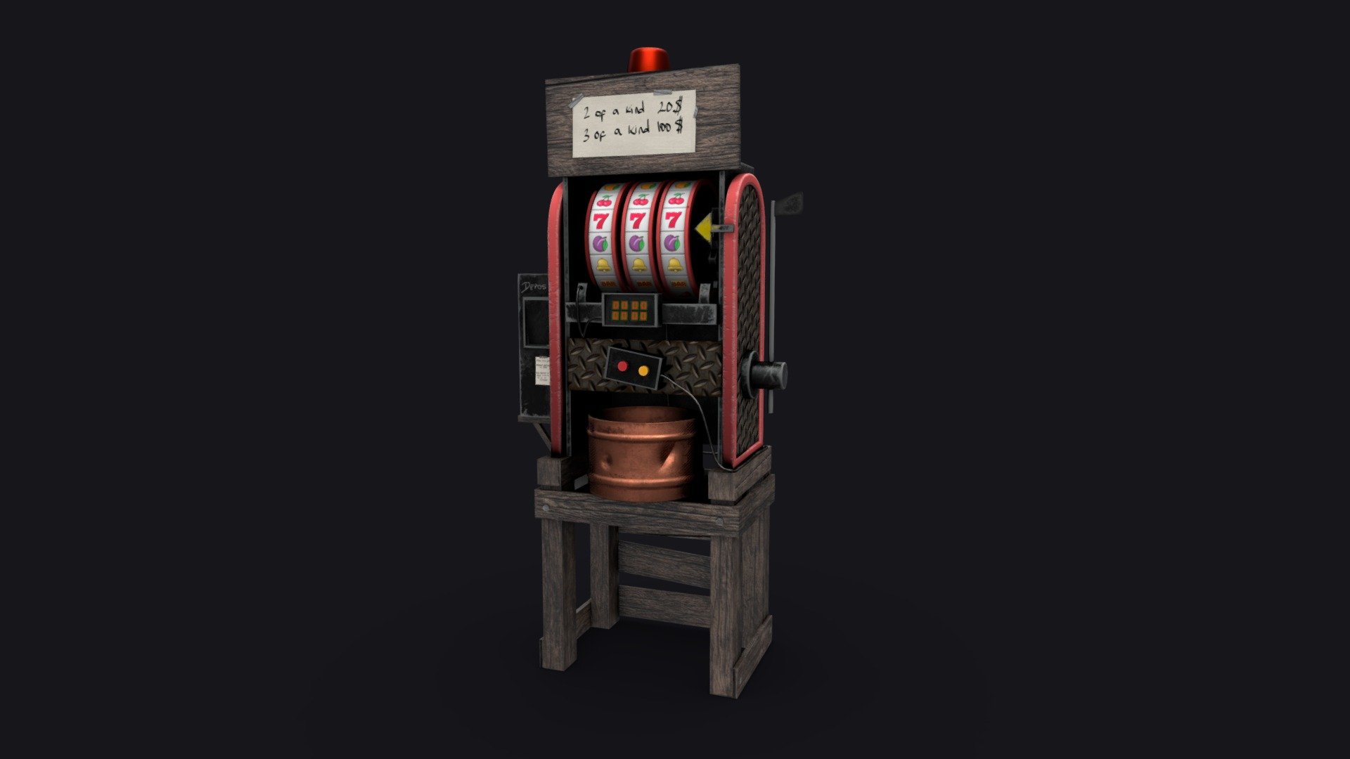 Slot Machine - 3D model by LezzaL [345bce8] - Sketchfab