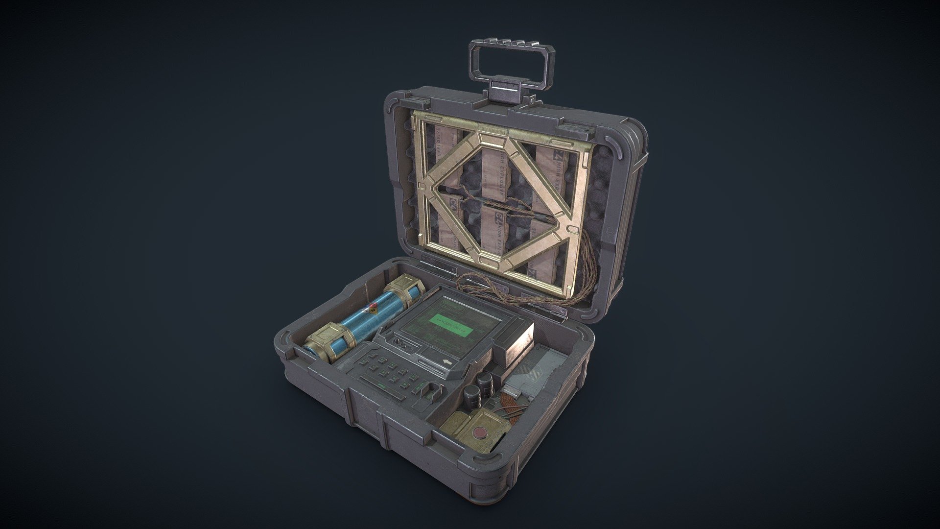 Mercenary Hideout - Improvised Briefcase Bomb - 3D model by Wannes ...