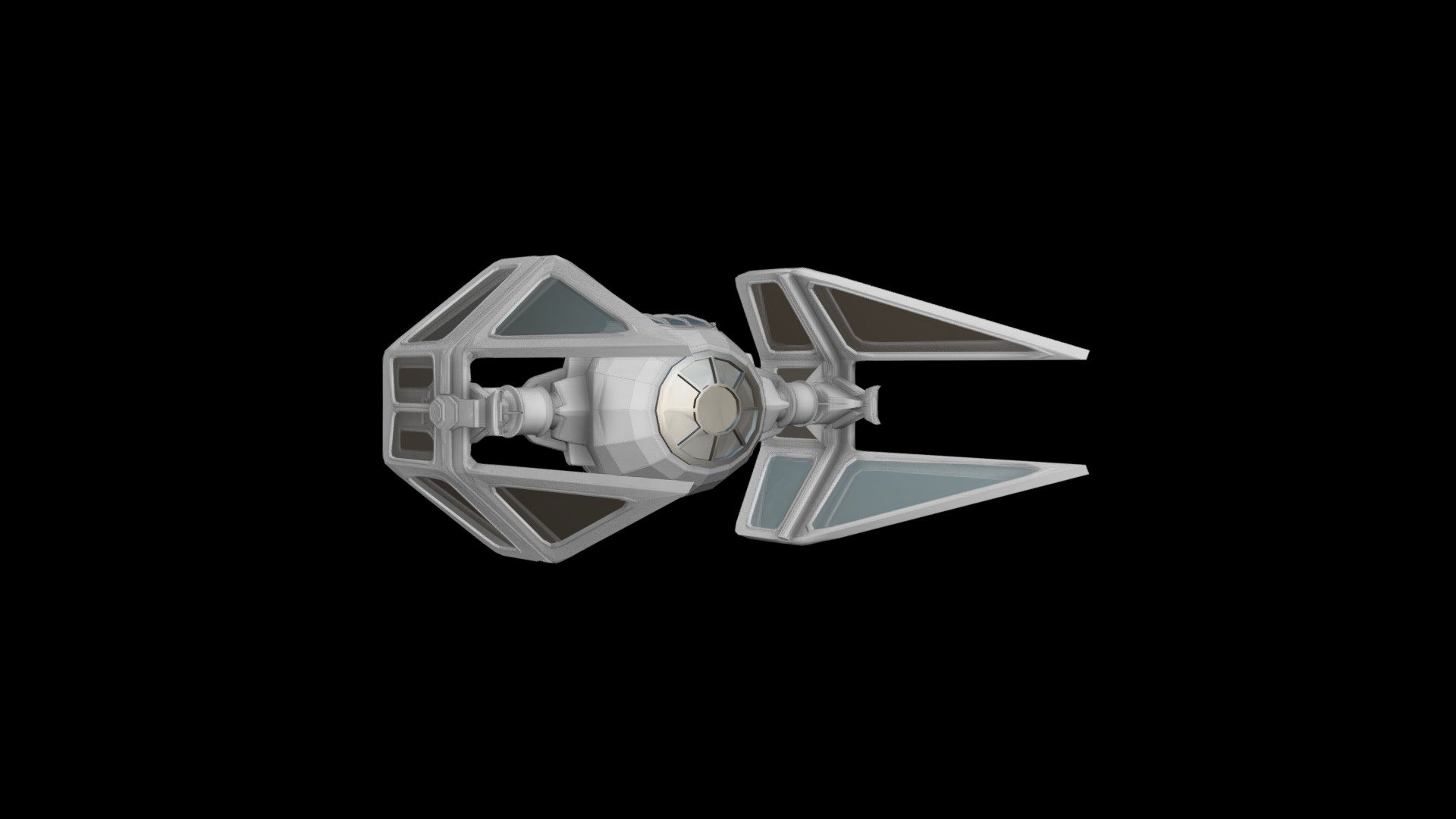 Tie Interceptor - 3D model by puntomedio [345be62] - Sketchfab