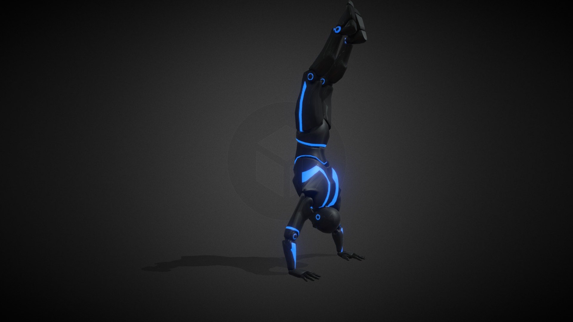 Handstand Push-Up Start Loop End - 3D model by Bipanim [345d8e3 ...