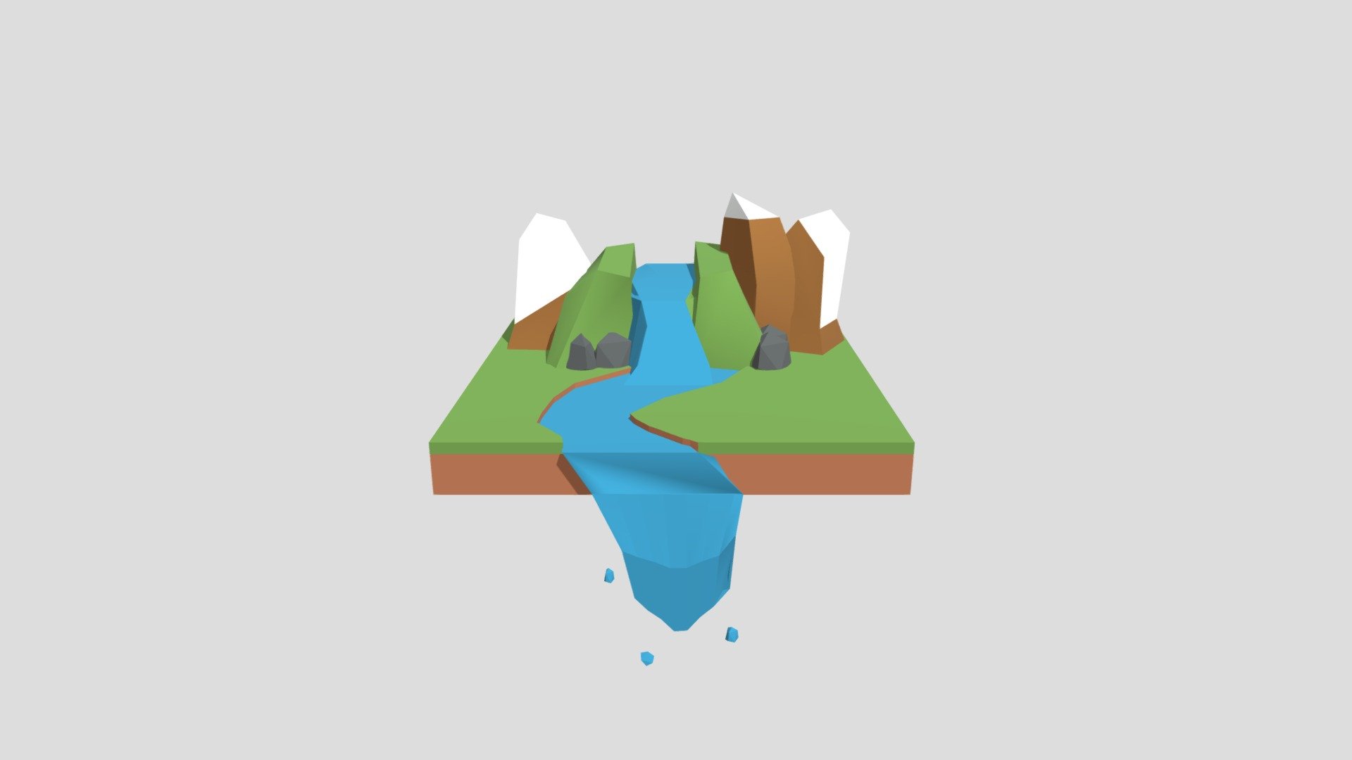 Waterfall from Poly by Google - Download Free 3D model by IronEqual ...