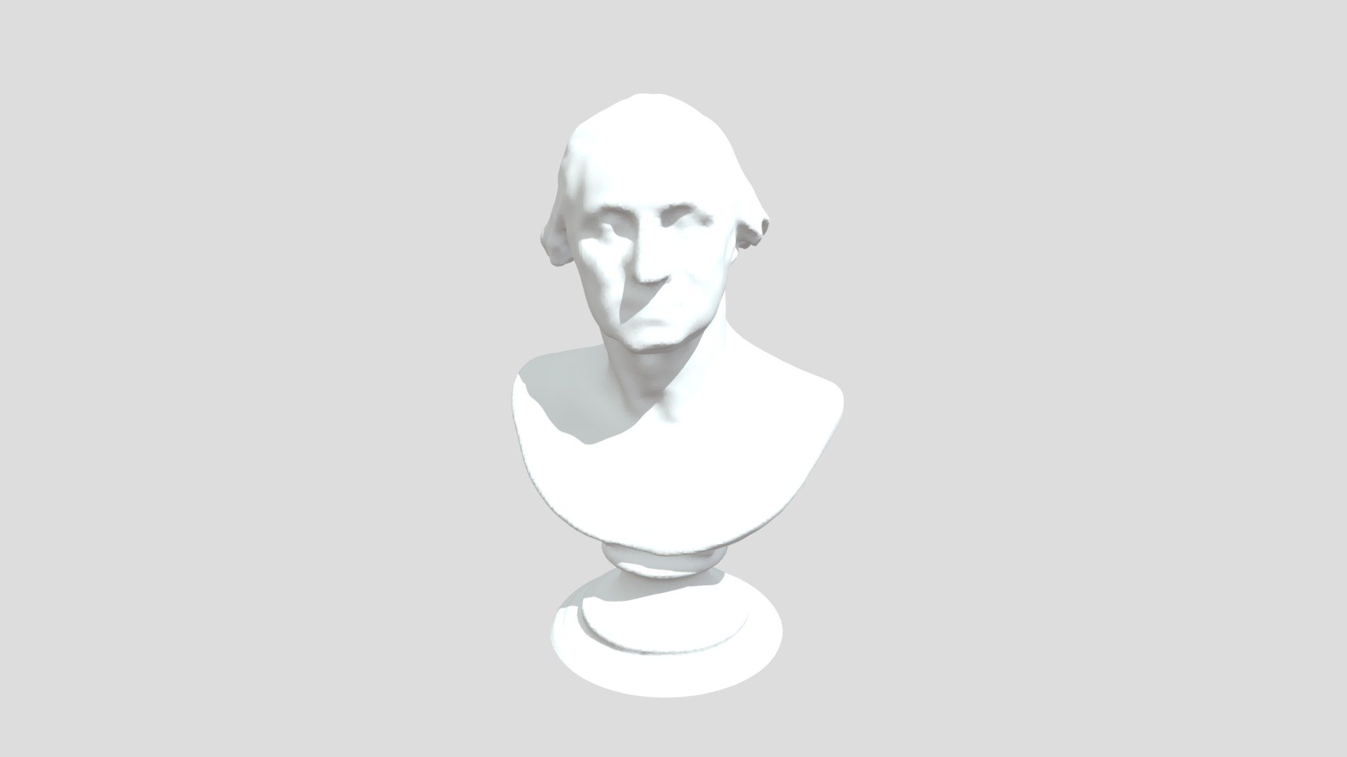 George Washington Bust - 3D model by Gasmasksandstuff (@cullenmeacham19 ...