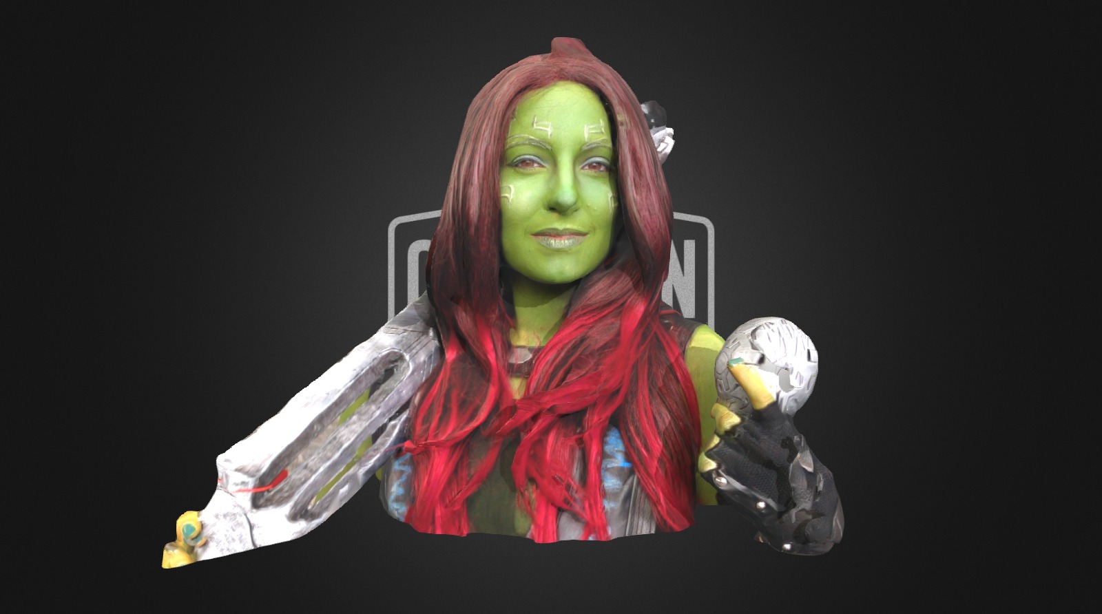 Beautiful Gamora cosplay @ Comic-con Paris! - 3D model by 3D selfie ...