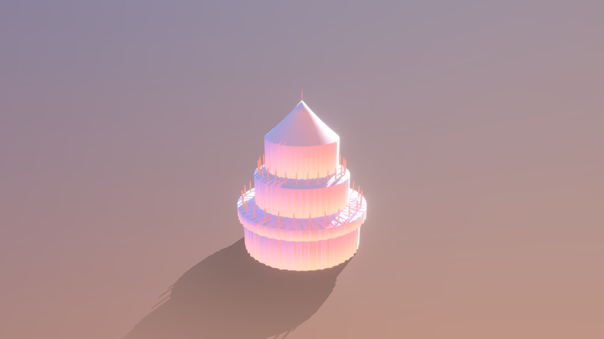 Big Pink Cake - Download Free 3D model by the wafflenerd ...