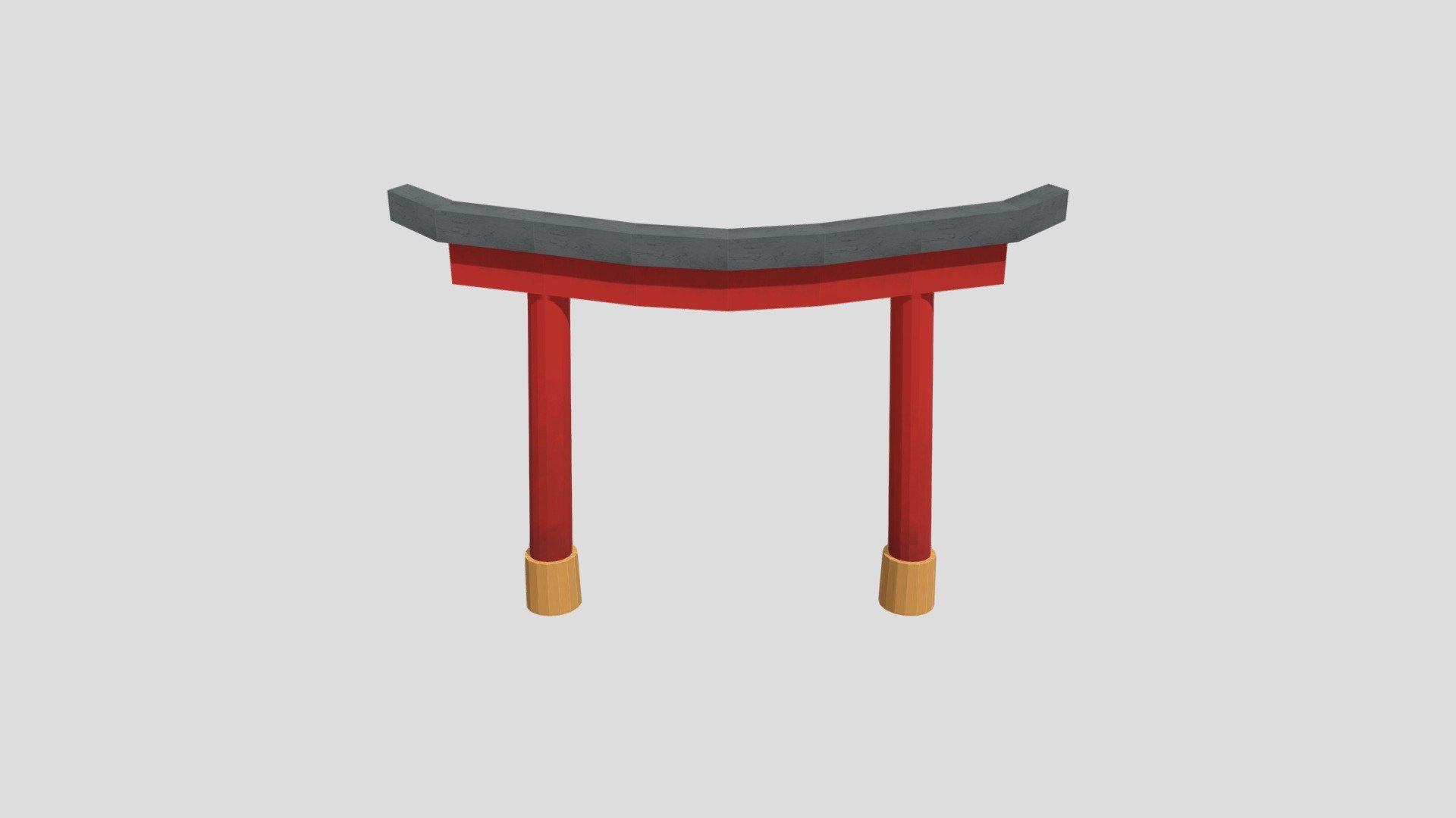 Torii Gate. - 3D model by Megan (@dc400253801) [3462886] - Sketchfab