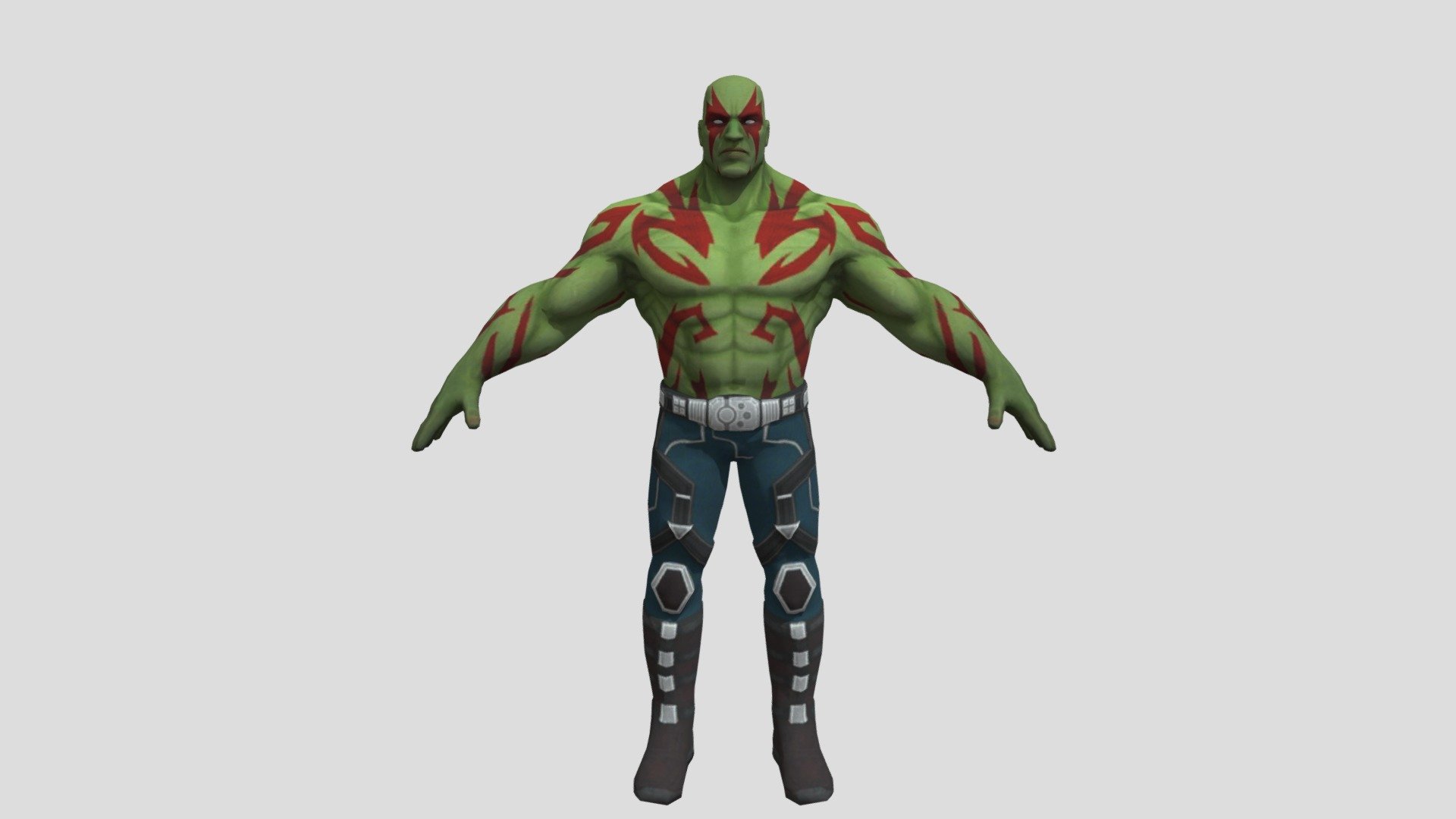 Drax(Textured)(Rigged) - Download Free 3D model by 3D MODELS (@3dworldz ...