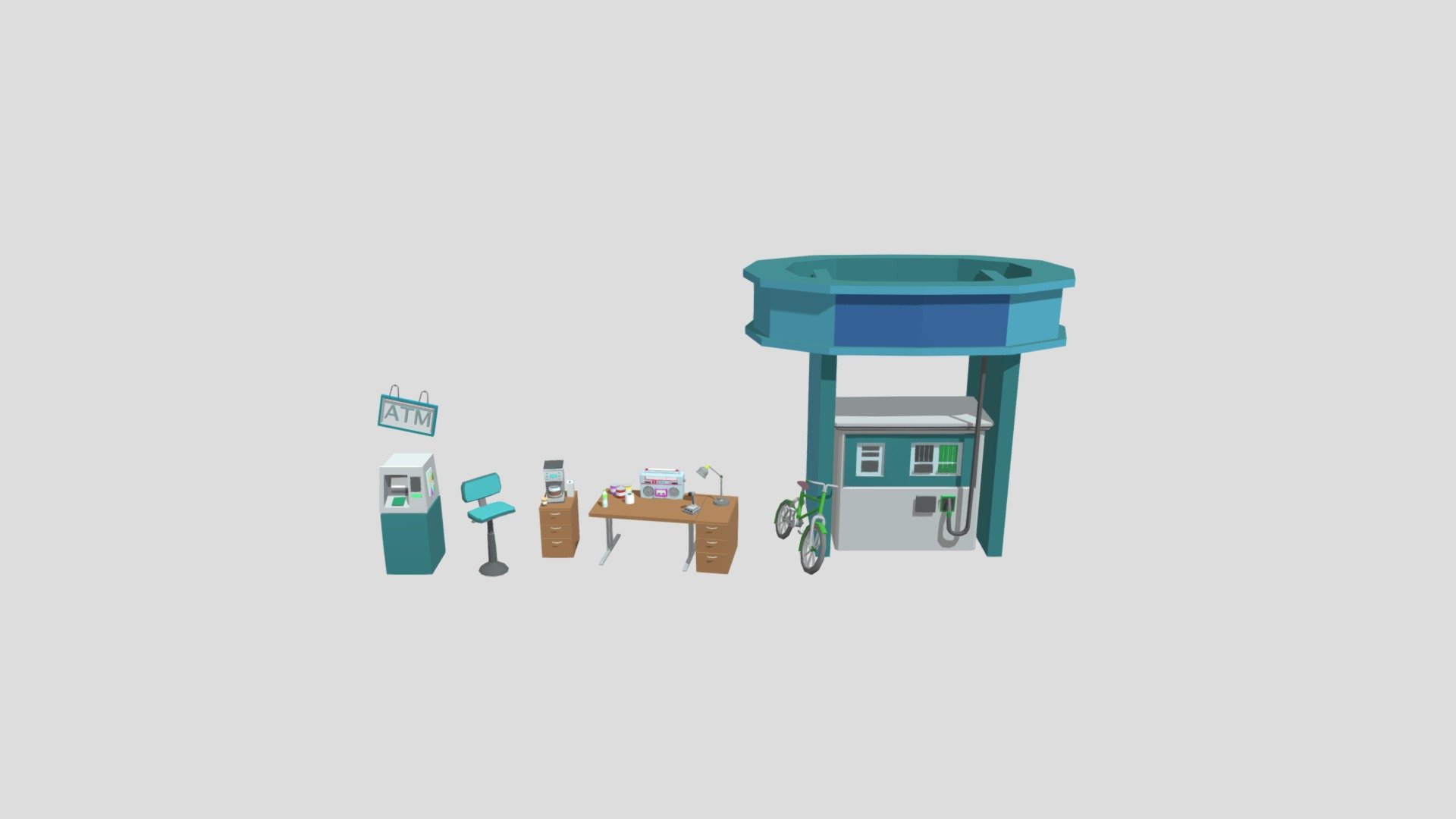 Nightshift at B-Mart - 3D model by Shannon Currie (@sionnainn) [3468653 ...
