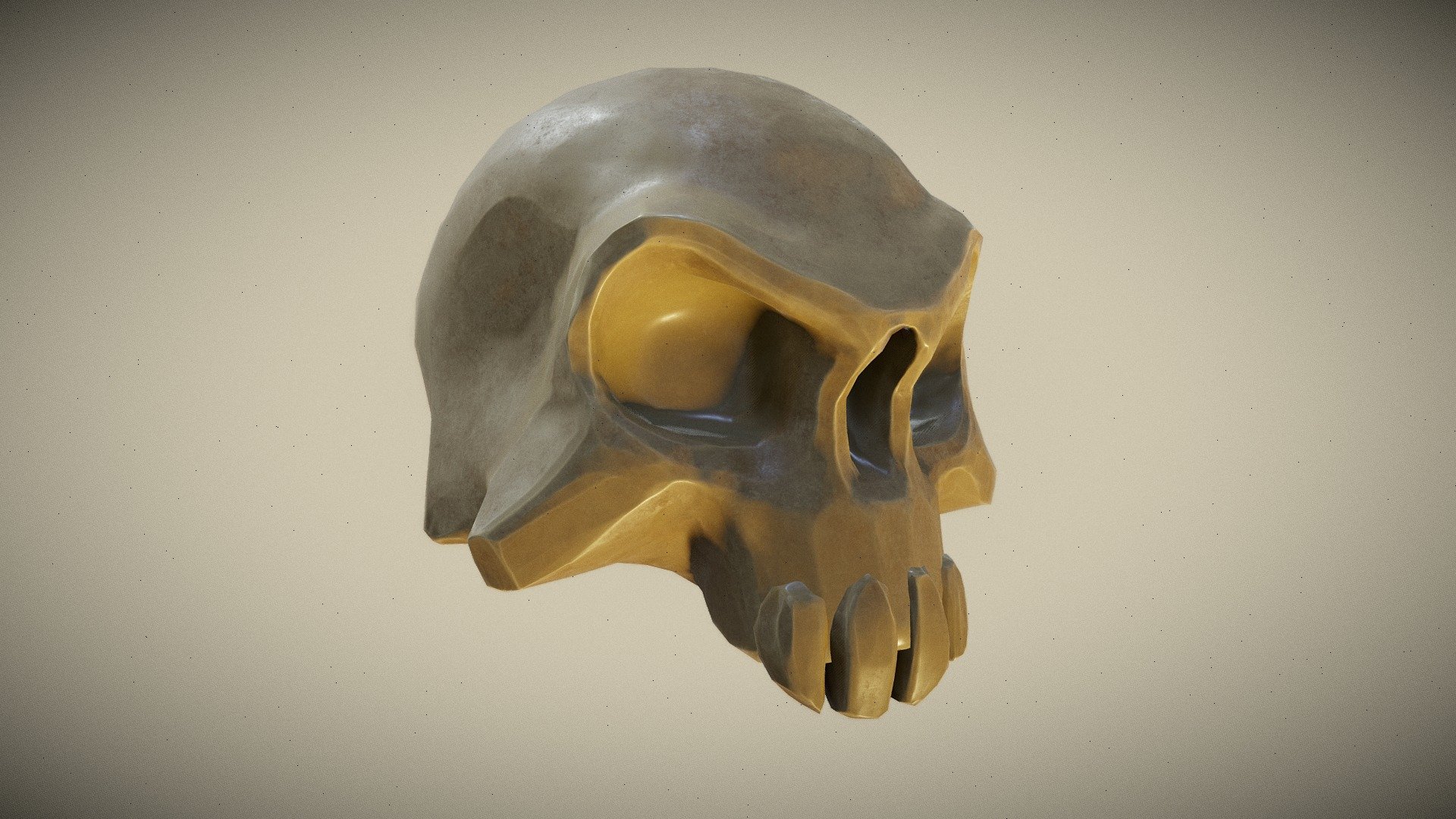 Stylized Skull - 3D model by stef.bracke [346c384] - Sketchfab