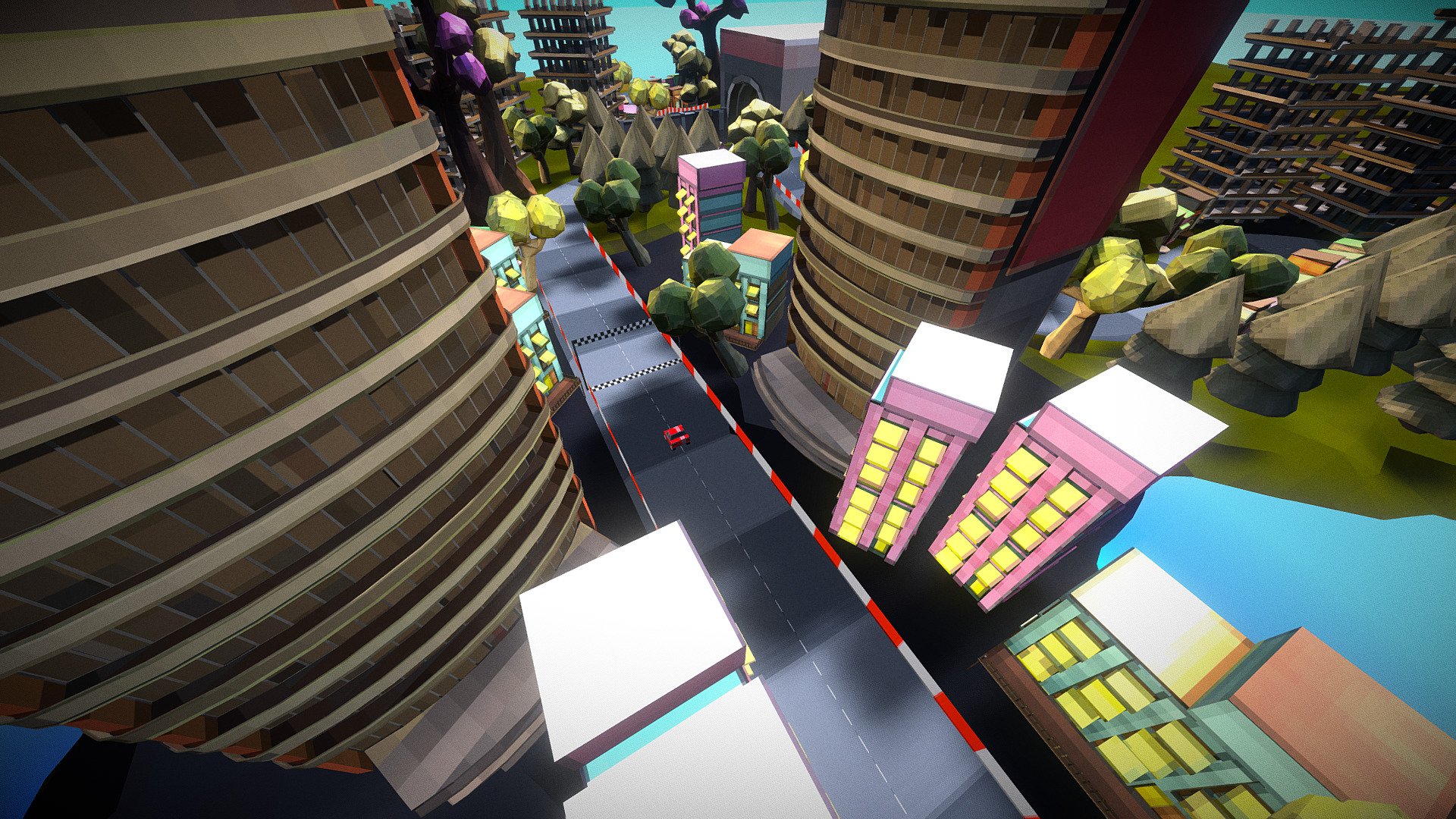 Low Poly Racing Track - 3D model by Leandro Nicolas (@LeandroN ...
