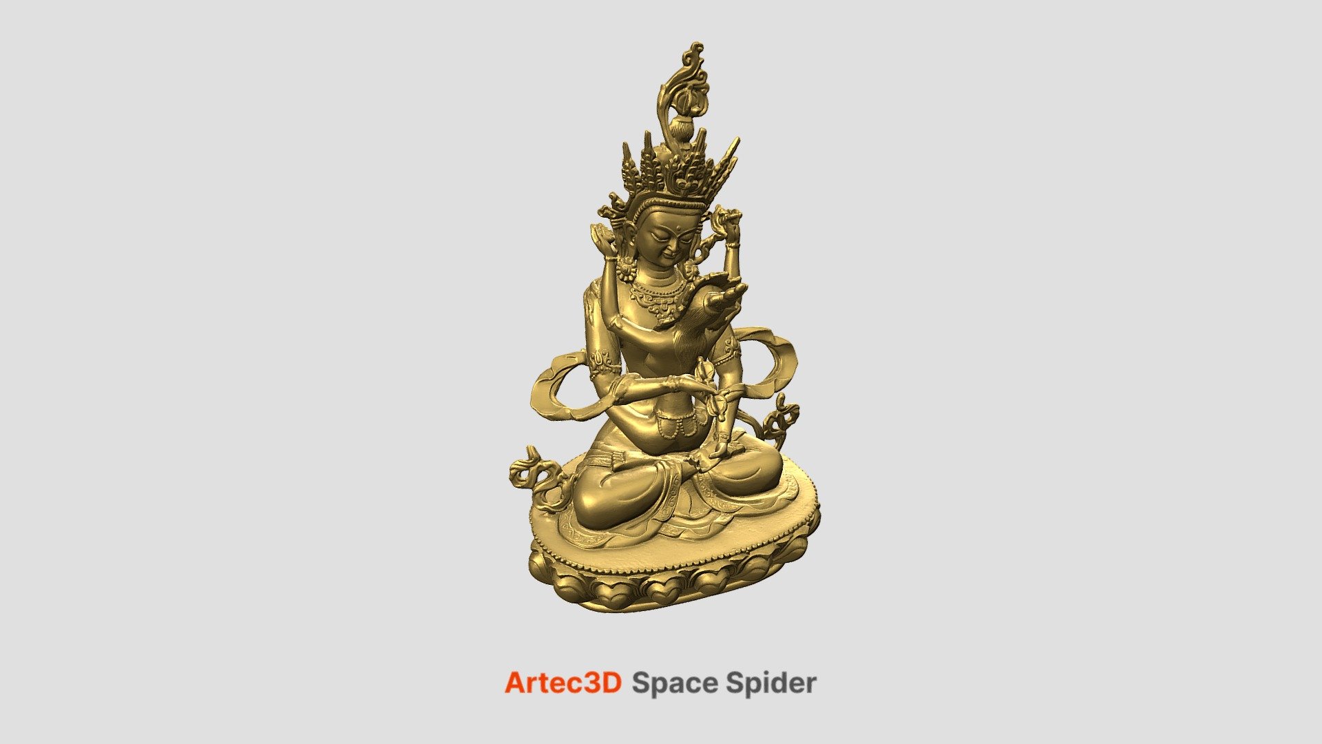 Saraswati 3d Model By Artec 3d [346eeb1] Sketchfab