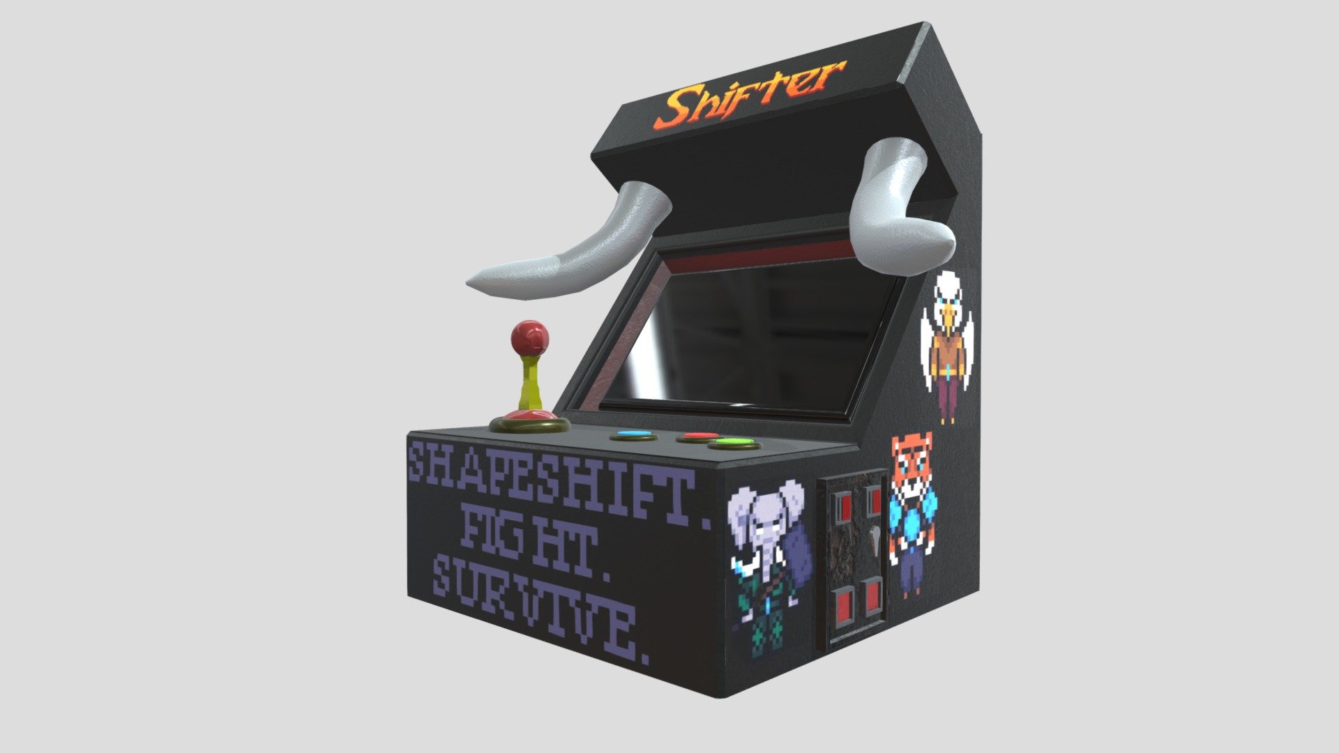 Arcade box - 3D model by MegaGothmog [347257a] - Sketchfab