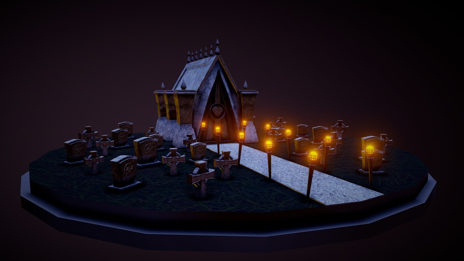 Graveyard - 3D model by ambershorty29 [347688a] - Sketchfab