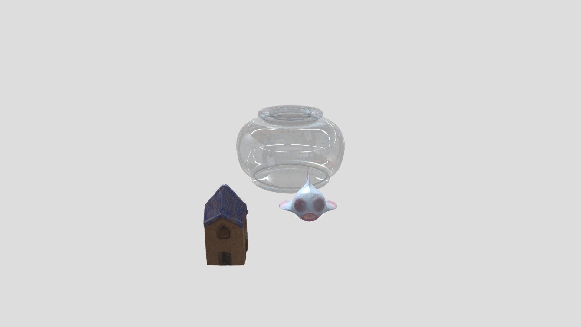 Complete fishbowl - 3D model by SnakesTheFin [3478e23] - Sketchfab