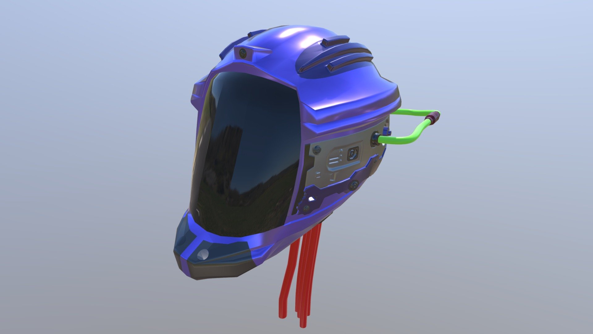 Robot Head Helmet - Download Free 3D model by INinja ...