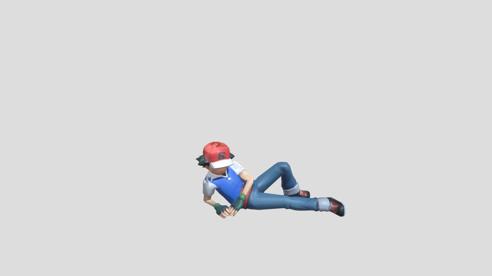 Ash Ketchum – Game Ready Low Poly 3D Character - Download Free 3D model ...