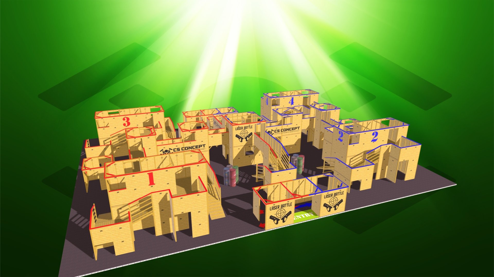 LASER-BATTLE-768 - 3D model by CSCONCEPT [347cd42] - Sketchfab
