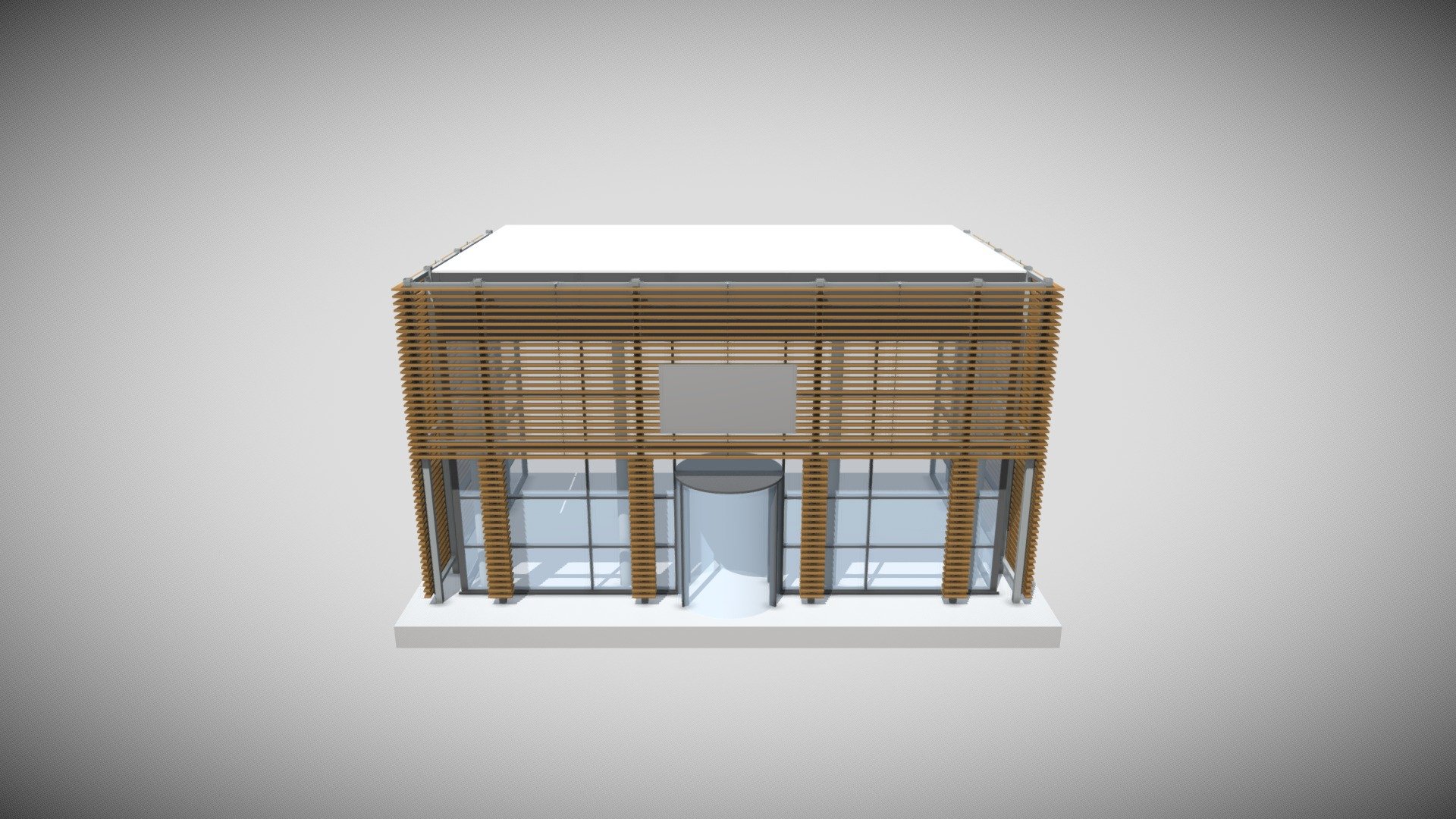 3 Sided Medera Timber Screen - 3D model by Solinear [347d0ce] - Sketchfab