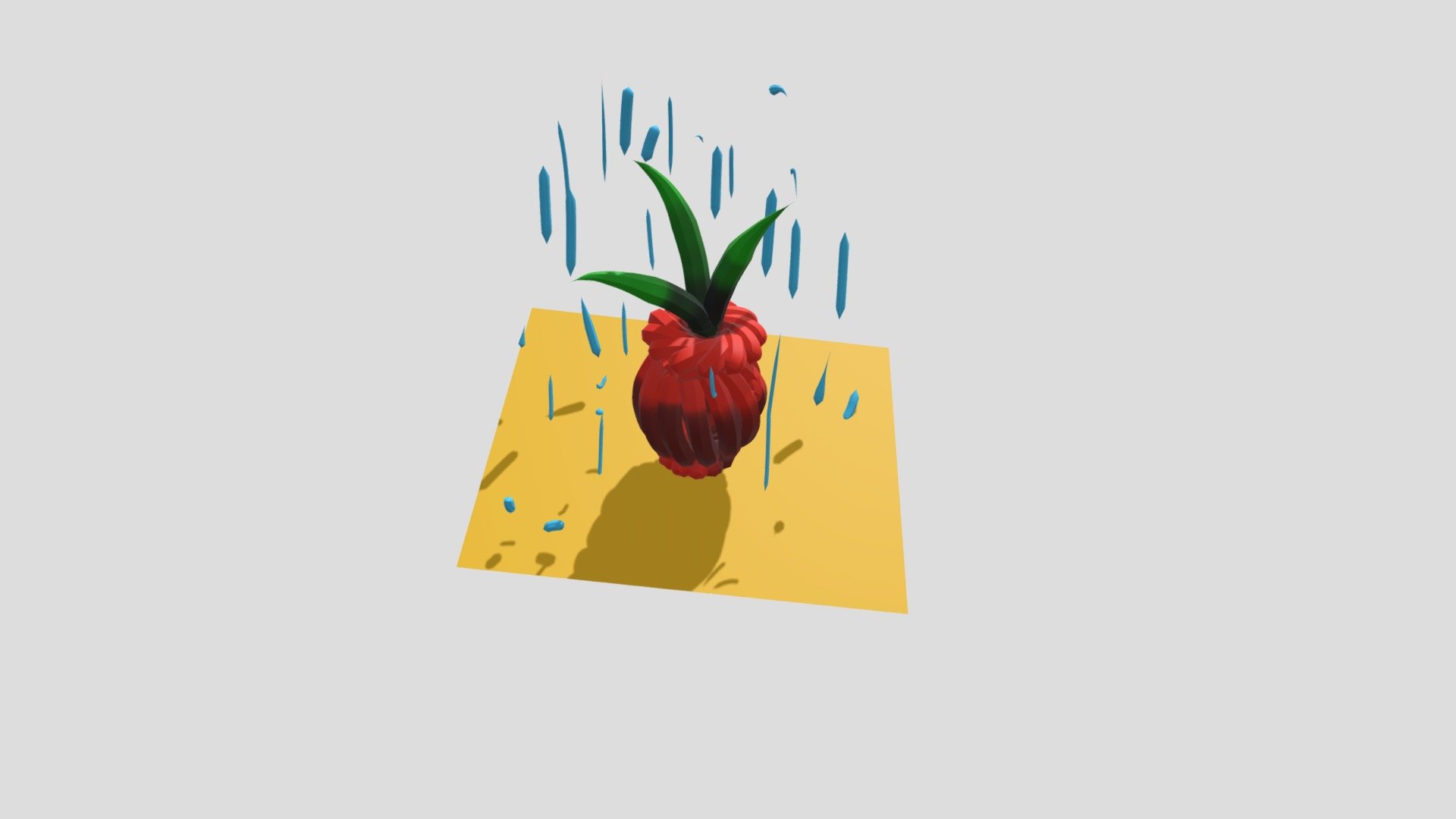 Vase In Rain - 3D model by Xiaowen (@xqian) [347f64e] - Sketchfab