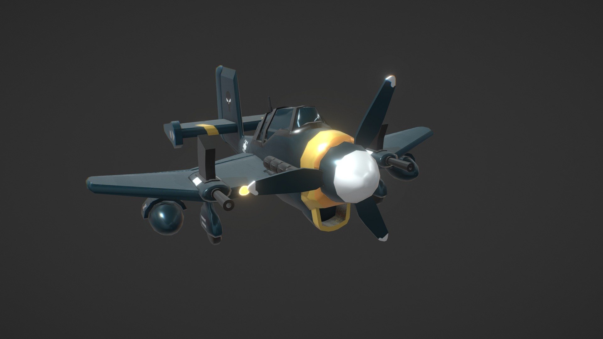 Cartoon Plane - 3D model by ark98 (@ark98) [34825ea] - Sketchfab