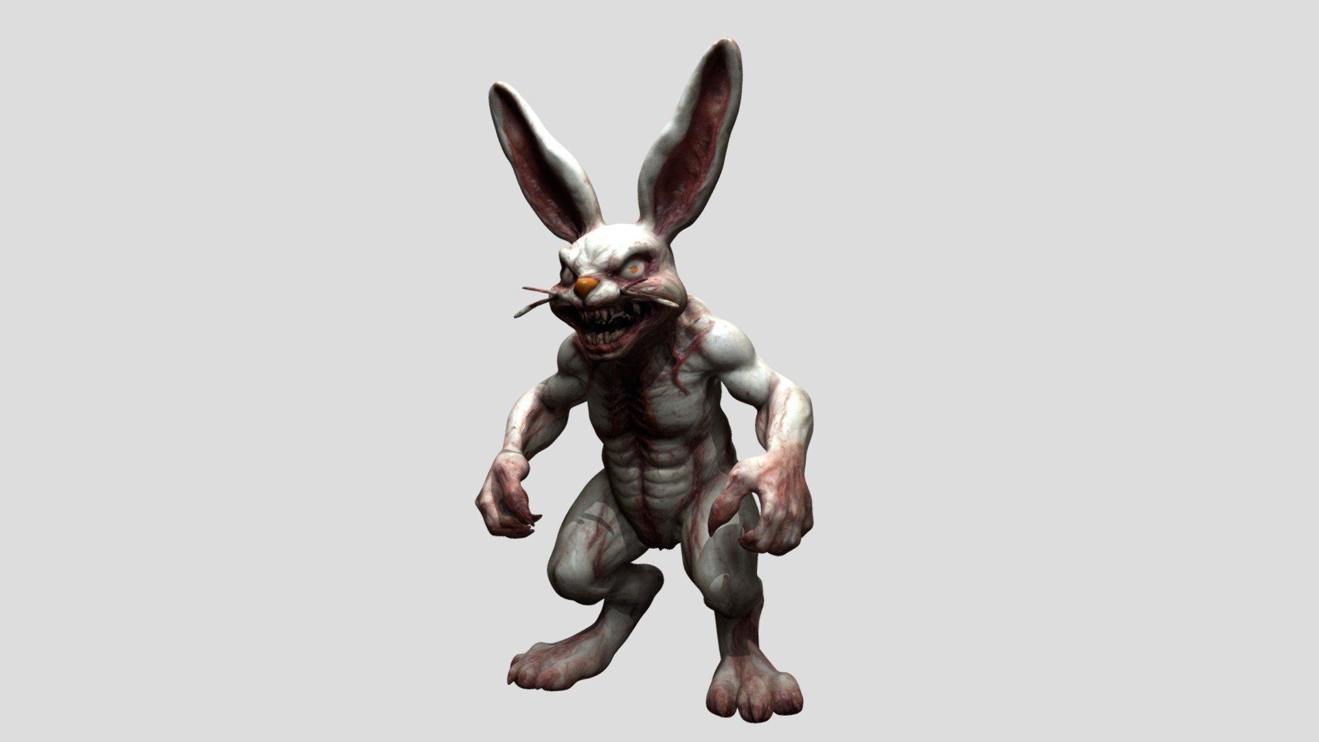 Yawn-Bun Easter Bunny - monster - Download Free 3D model by Brian ...