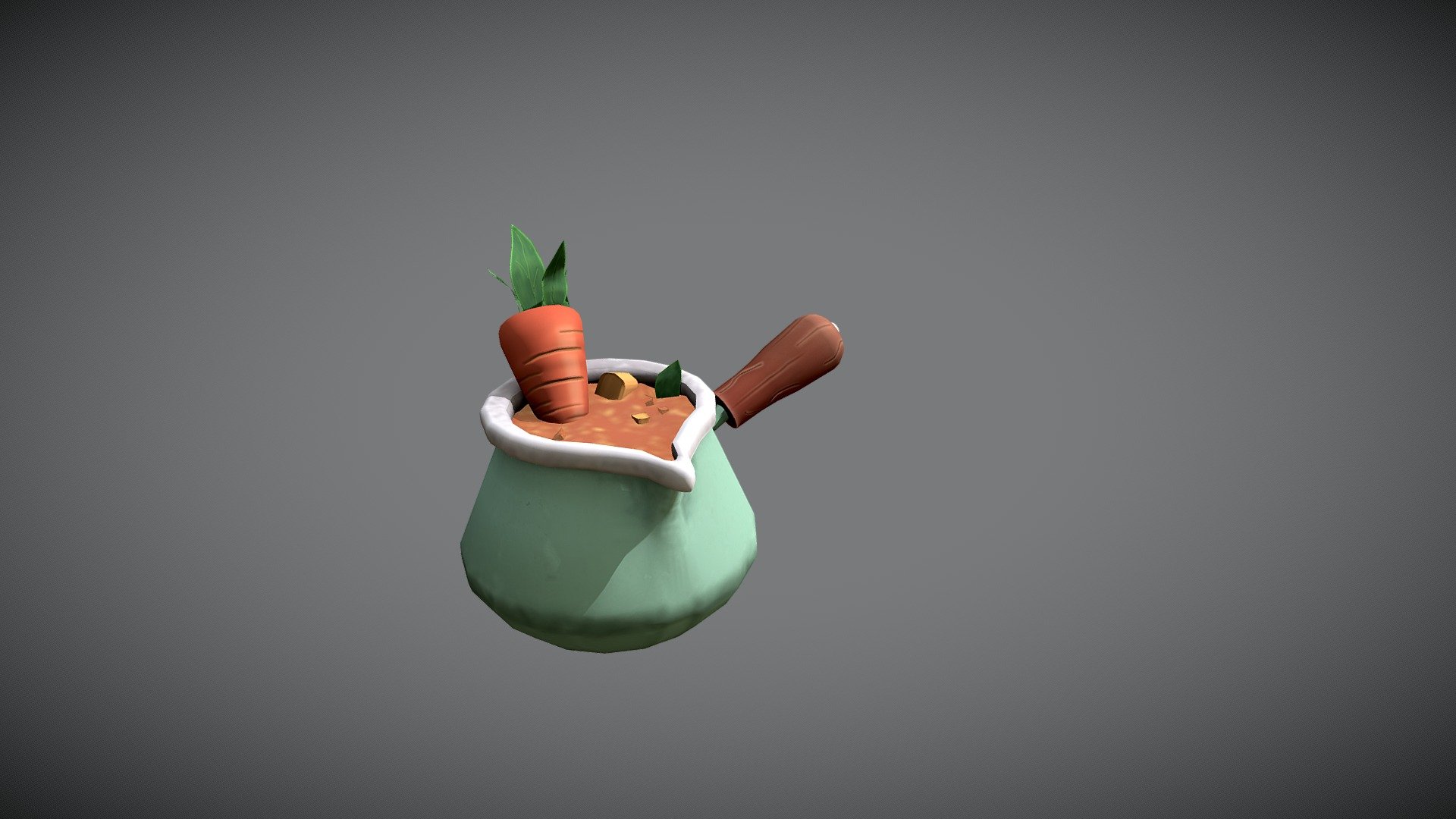stylized cooking pot - 3D model by tasnimshabaan [348379d] - Sketchfab