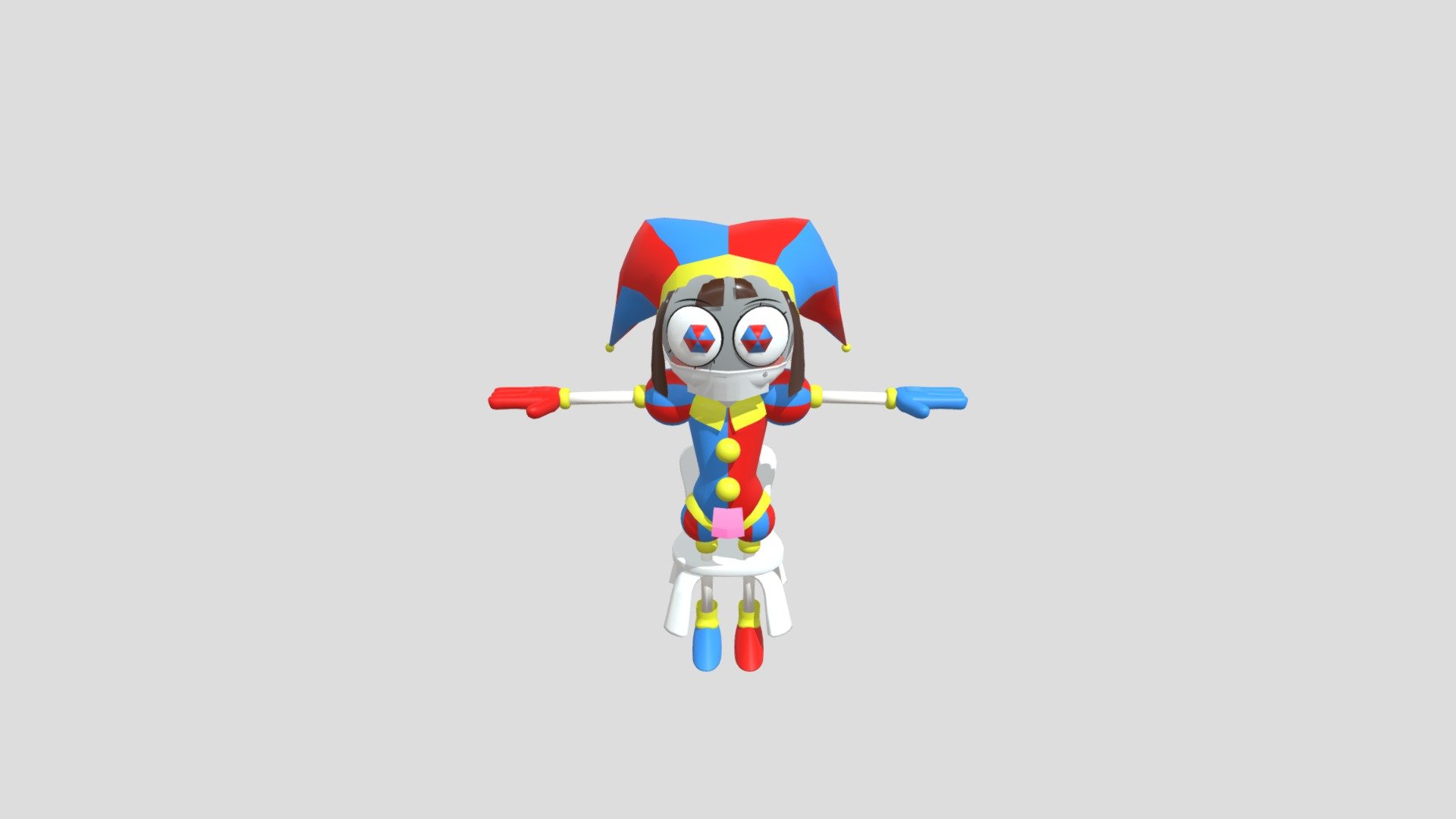 Pomni Model - Download Free 3D model by bakibaku910 [34852e5] - Sketchfab