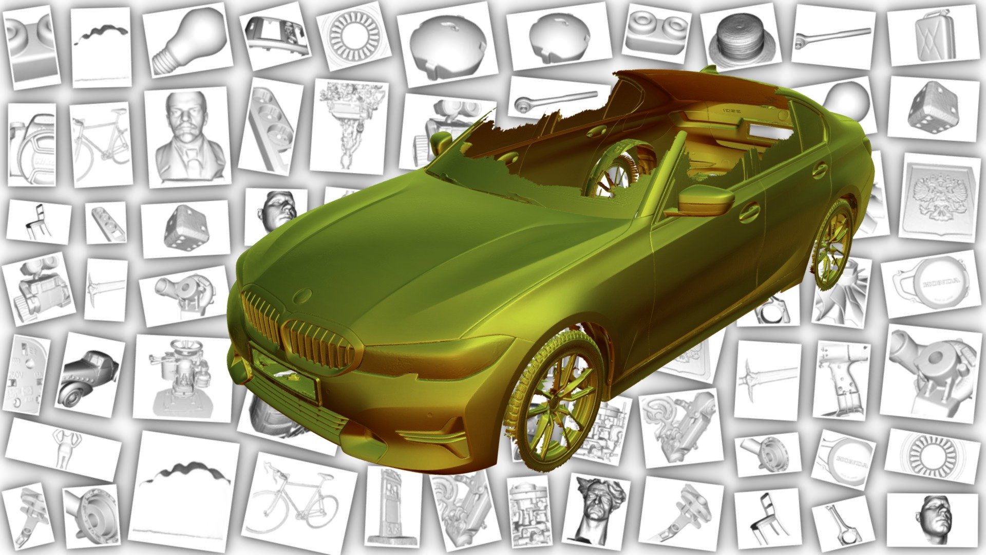 BMW 3er 320i G20 3d Scan Data - 3D model by CAD-LAB (@3dscaning ...