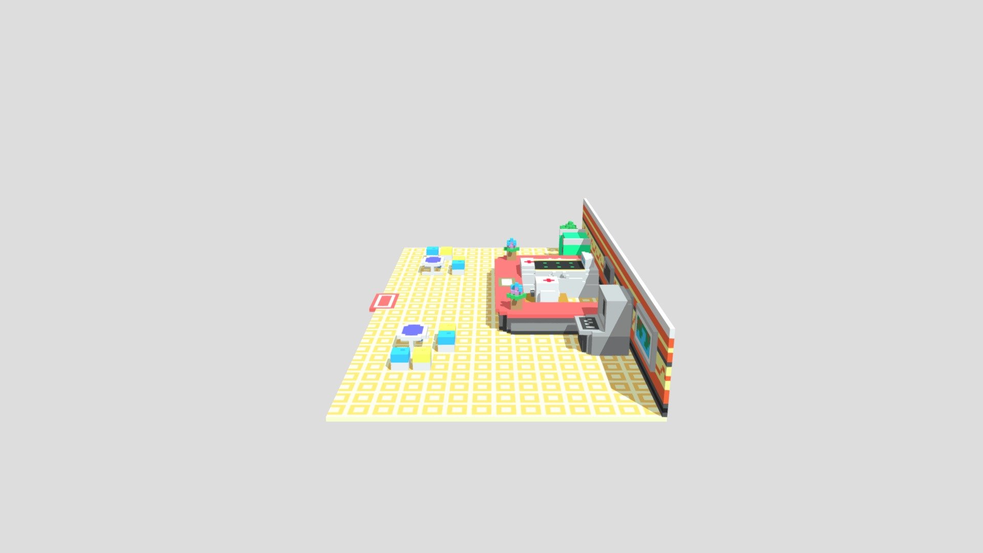 Pokecenter - 3D model by saulochina [34863c4] - Sketchfab