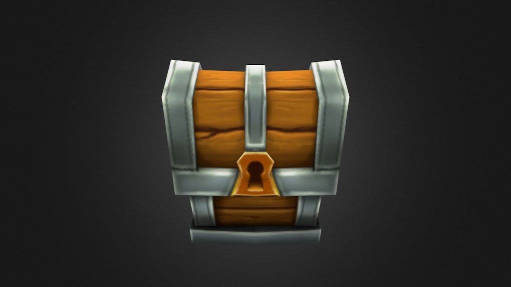 Low Poly Treasure Box - 3D model by panithan.pnt [3486ce2] - Sketchfab