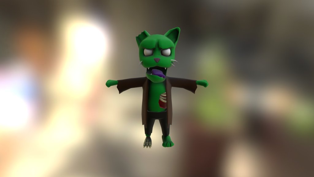 Zombie Cat - 3D model by jespermolander3d [3489a1b] - Sketchfab