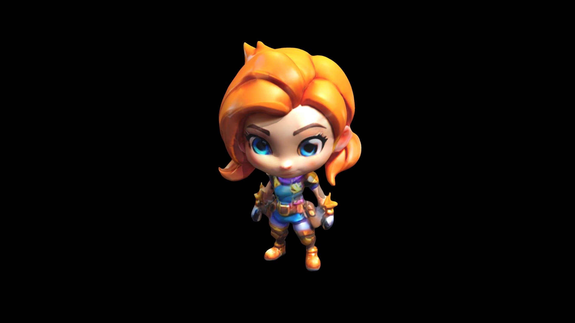 Character Action Girl - Download Free 3D model by klrxyz [348a079 ...